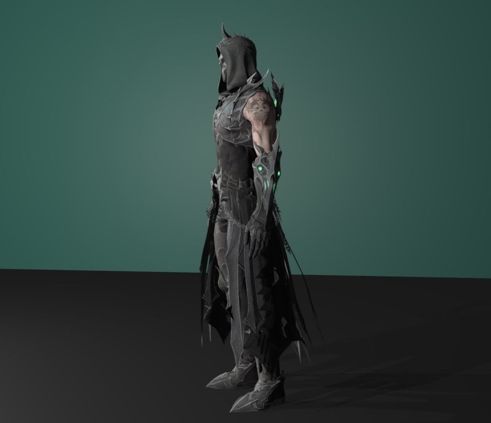 omen armor 3D model animated rigged | CGTrader