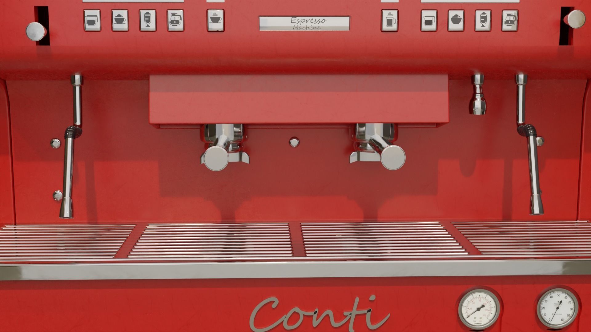 Conti Espresso Machine 3D model | CGTrader