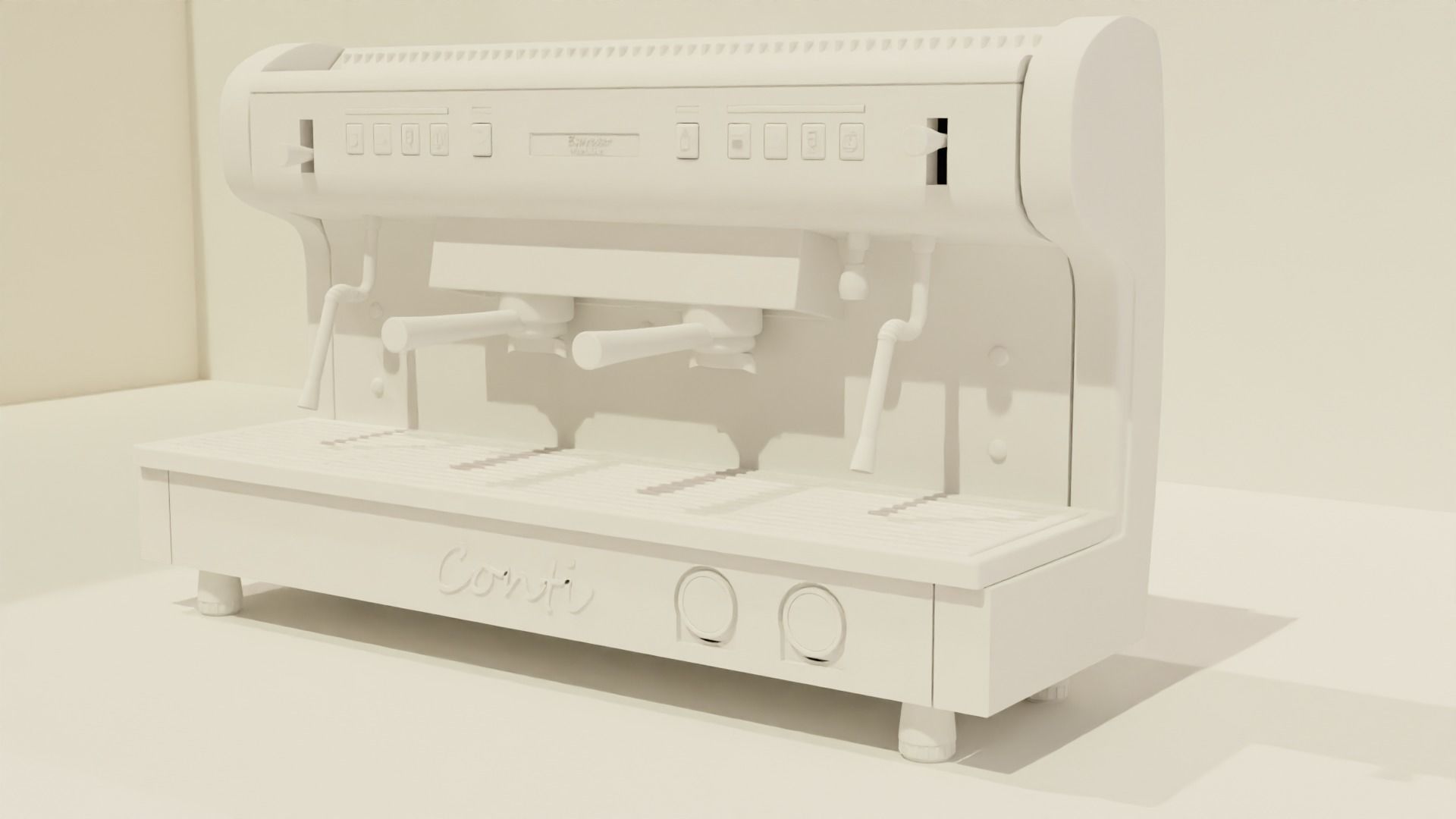 Conti Espresso Machine 3D model | CGTrader