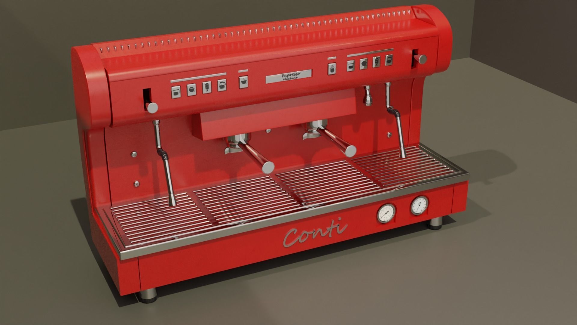 Conti Espresso Machine 3D model | CGTrader