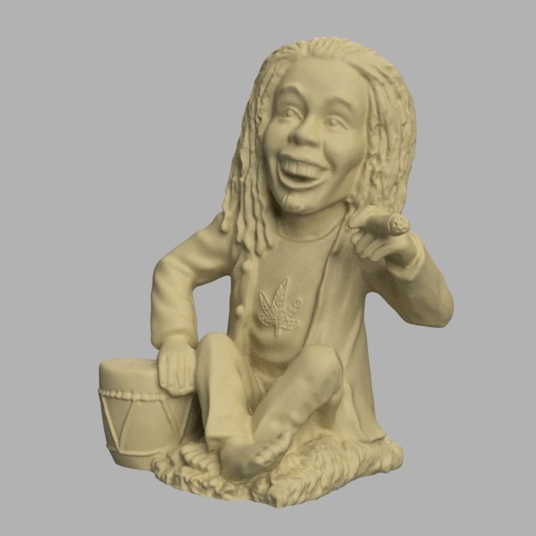 Bob Rasta 3D model 3D printable | CGTrader