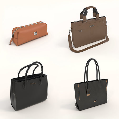 Fashion Handbag Collection 3 3D model | CGTrader