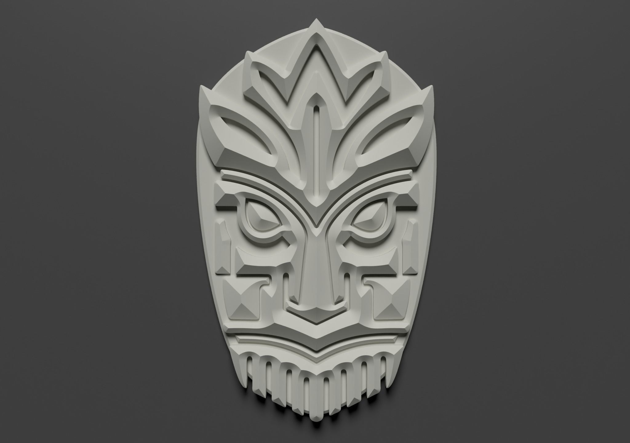 Totem Mask - 3D STL Model For CNC and 3D Printer 3D model 3D printable ...