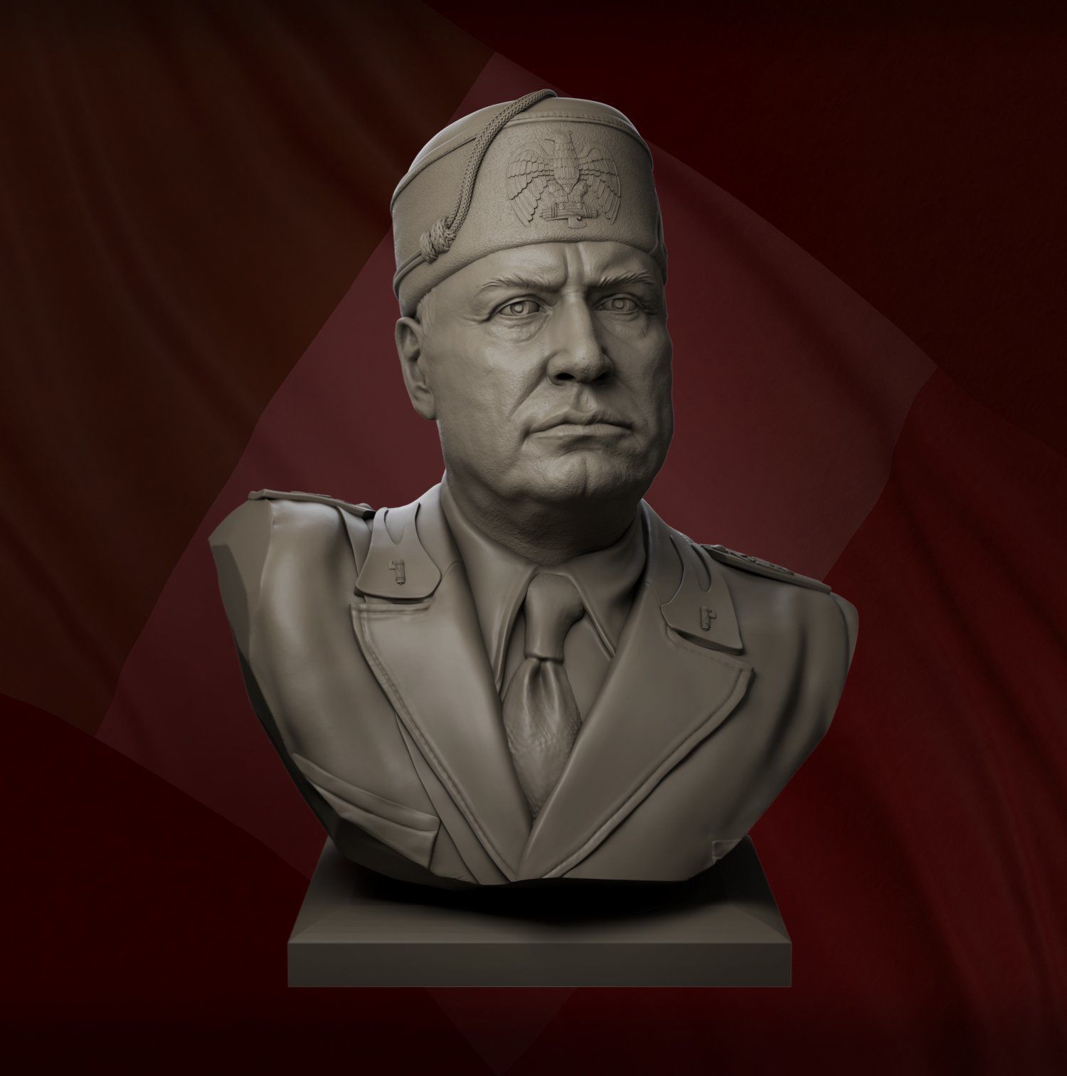 Benito Mussolini 3D model 3D printable | CGTrader