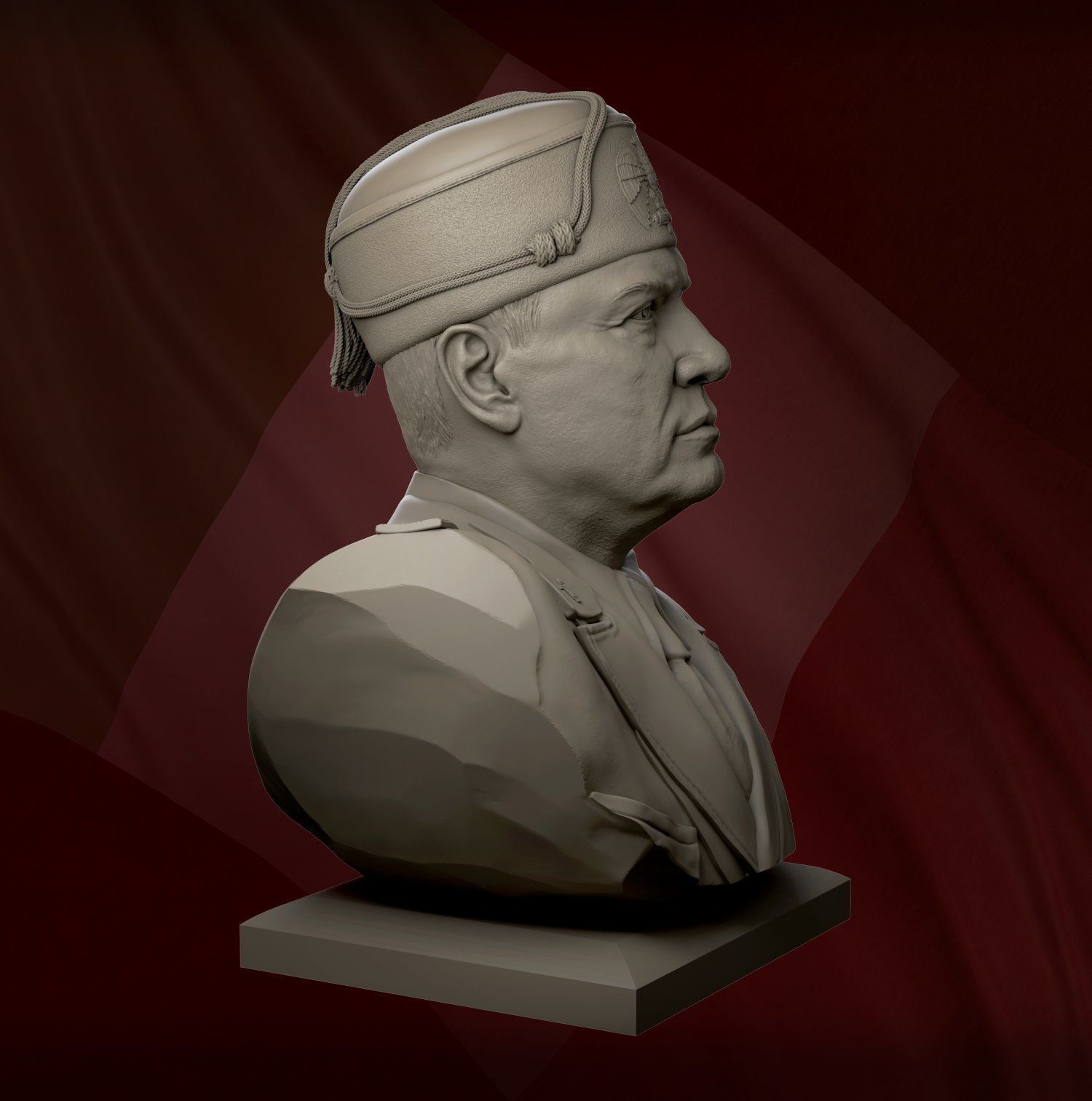Benito Mussolini 3D model 3D printable | CGTrader