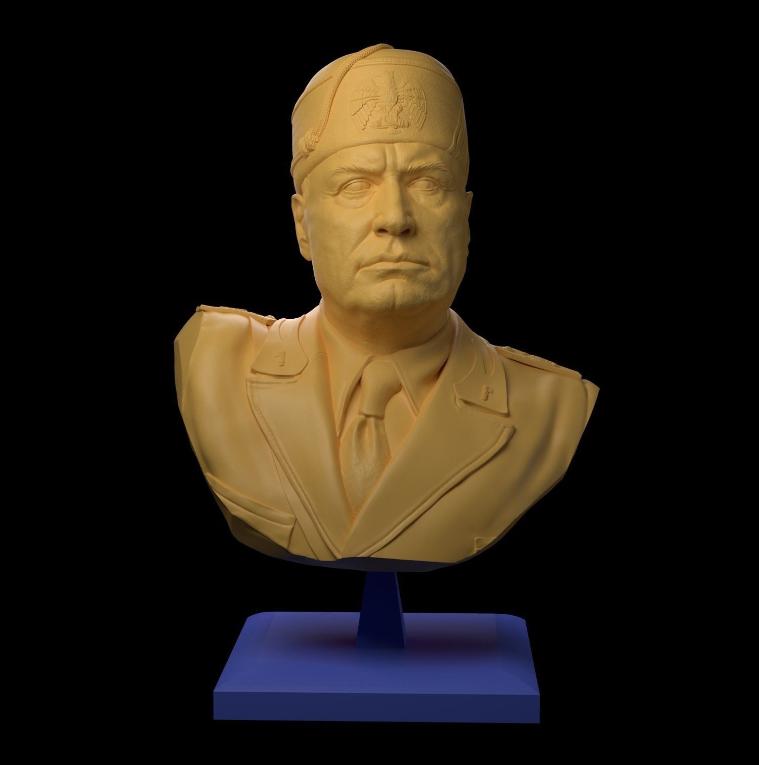 Benito Mussolini 3D model 3D printable | CGTrader