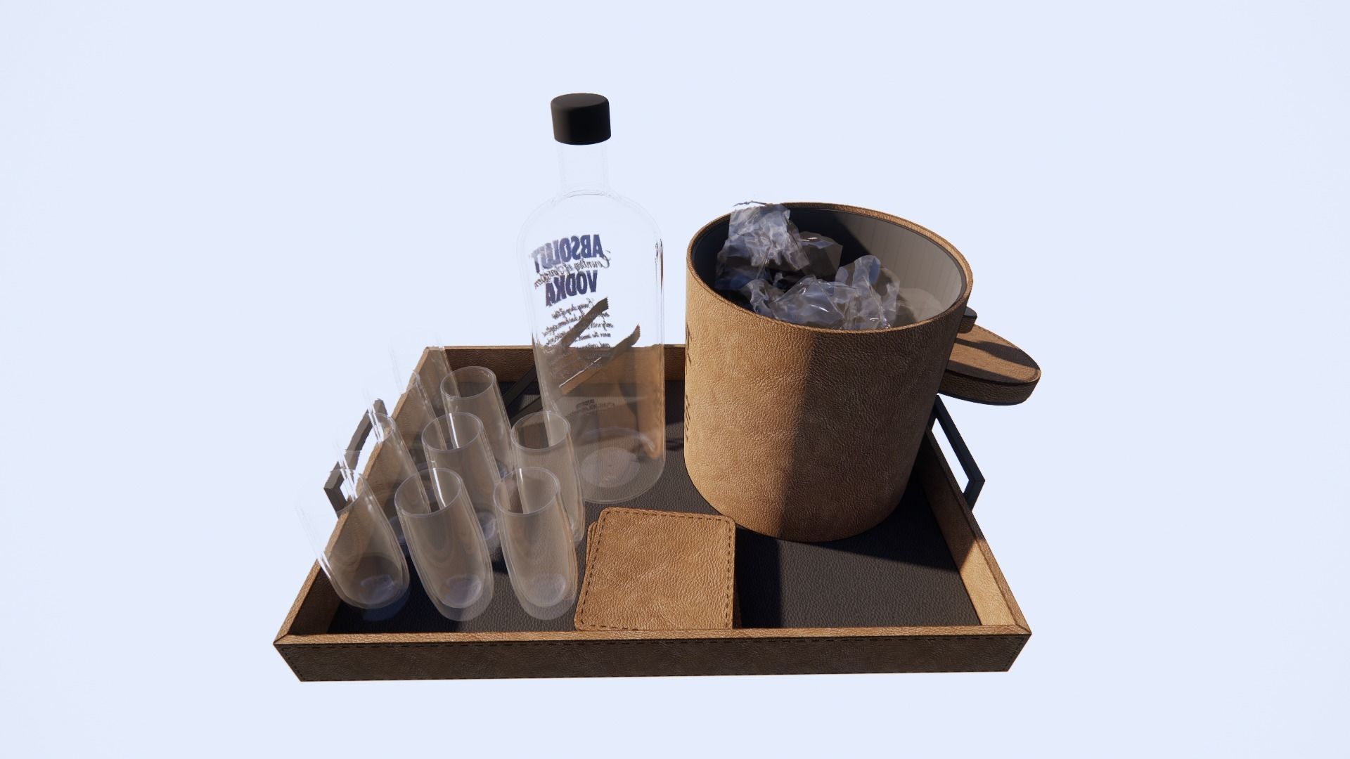 Absolut Vodka 1L Bottle free 3D model | CGTrader