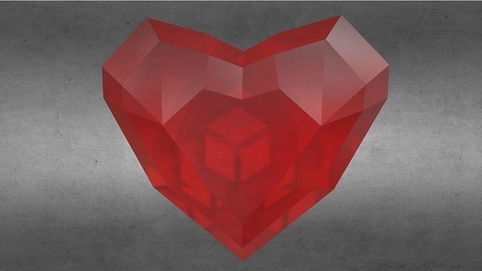 Crystal Heart - Mini-Cubic 3D model | CGTrader