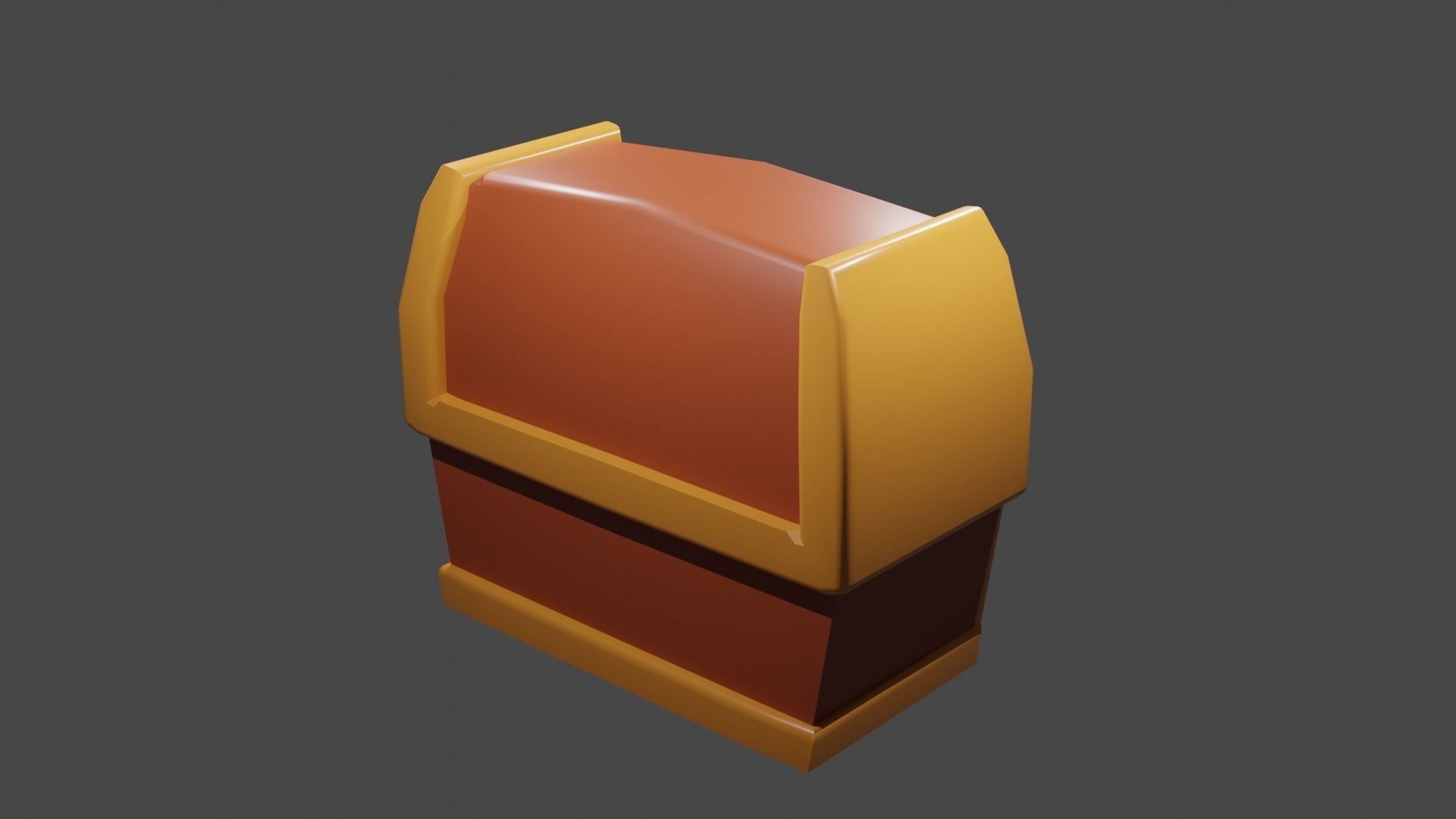 Simple treasure chest free 3D model | CGTrader