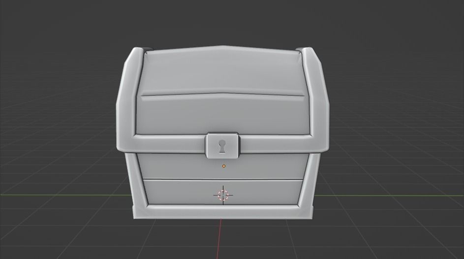 Simple treasure chest free 3D model | CGTrader