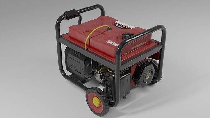 portable Industrial Power generator 3D model | CGTrader