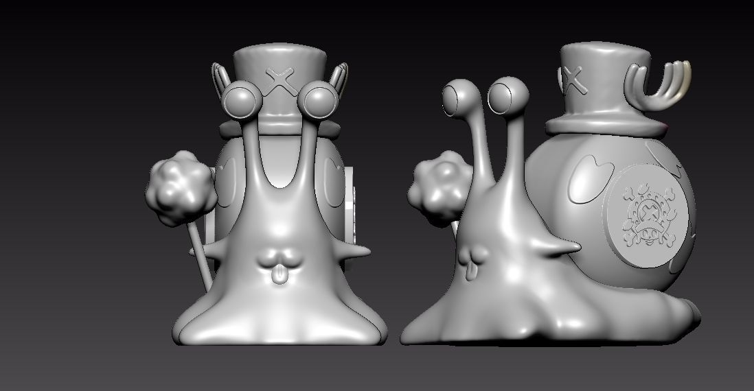 DEN DEN MUSHI - CHOPPER - ONE PIECE - 3D PRINT 3D model 3D printable ...