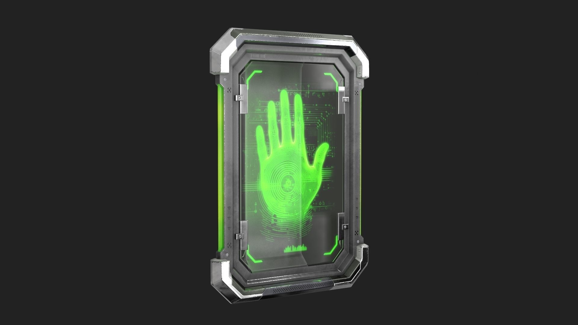 3D model Sci-Fi Digital Hand Scanner v2 VR / AR / low-poly | CGTrader