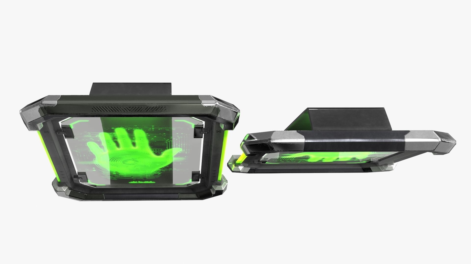 3D model Sci-Fi Digital Hand Scanner v2 VR / AR / low-poly | CGTrader