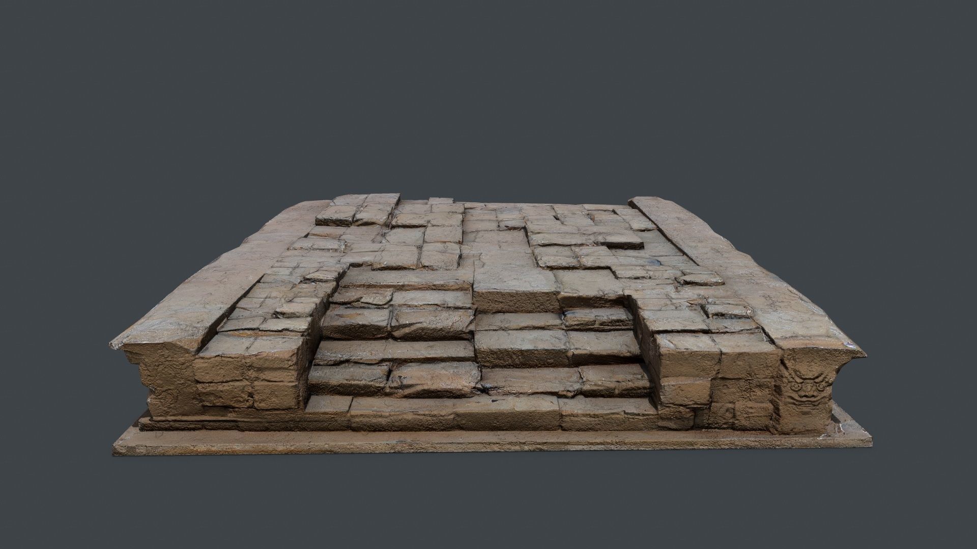 3D model temple stairs VR / AR / low-poly | CGTrader