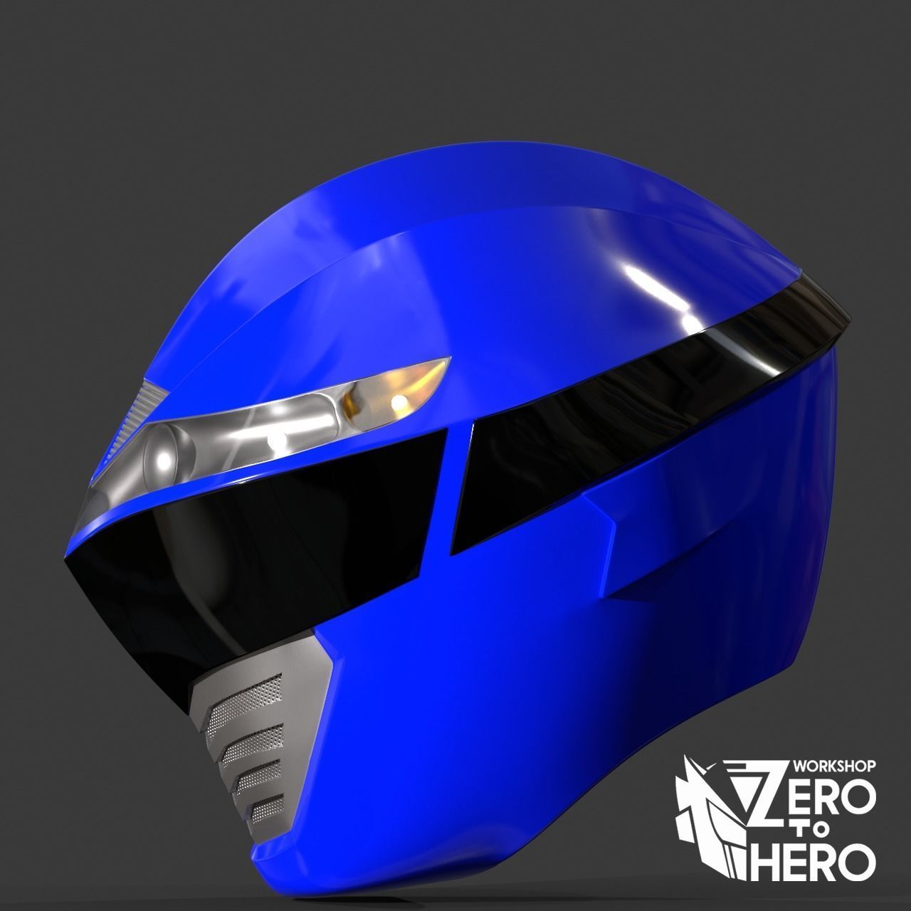 Power Ranger Operation Overdrive Blue Ranger Helmet 3D model 3D ...