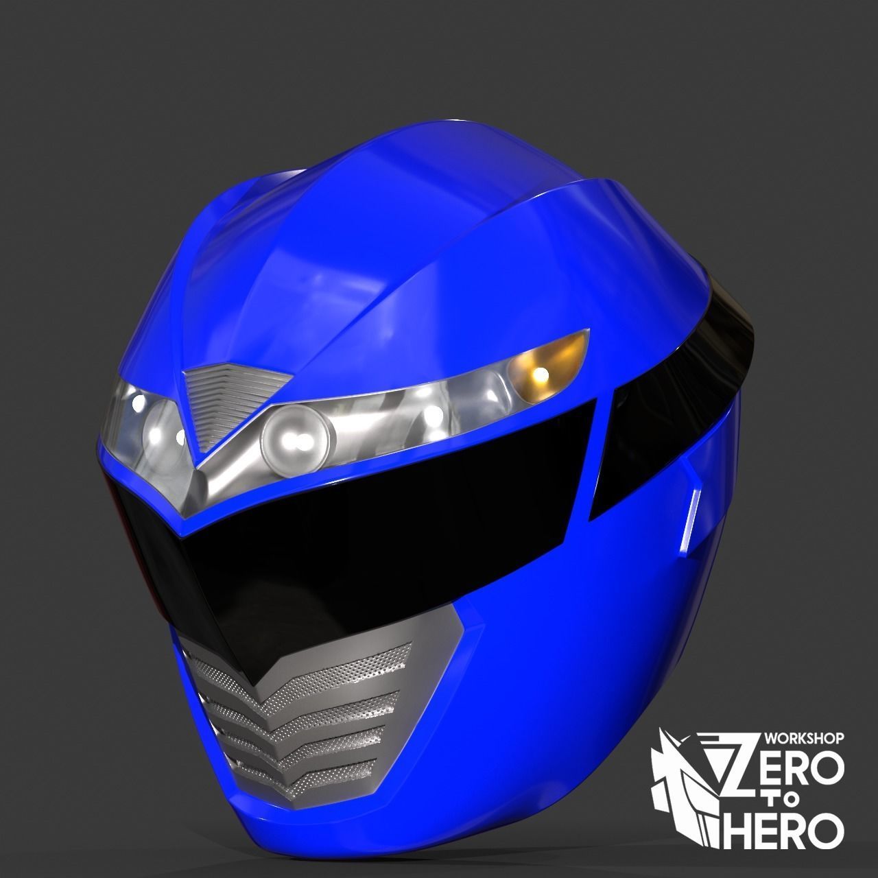 Power Ranger Operation Overdrive Blue Ranger Helmet 3D model 3D ...