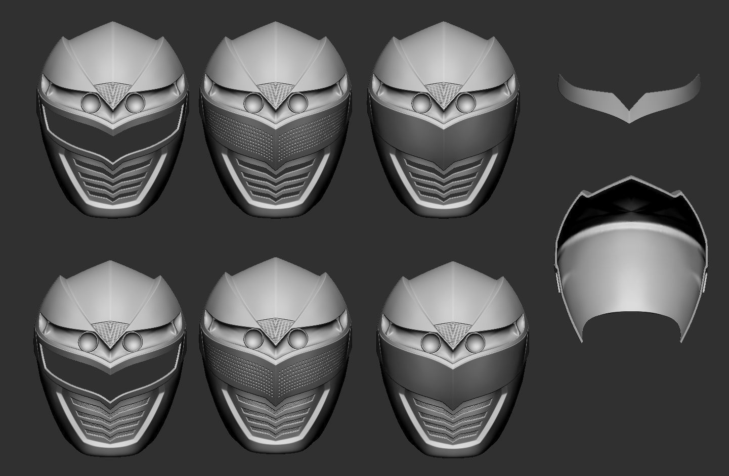 Power Ranger Operation Overdrive Blue Ranger Helmet 3D model 3D ...