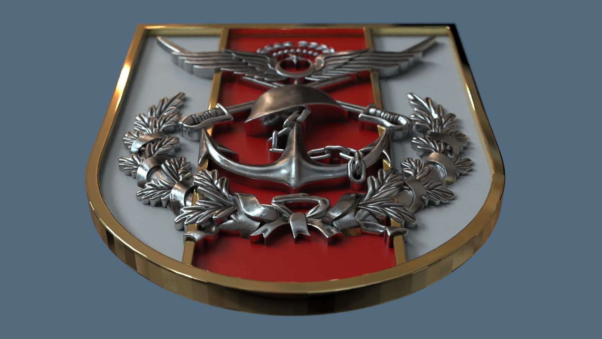 General Staff of the Turkish Armed Forces 3D Logo 3D model 3D printable ...