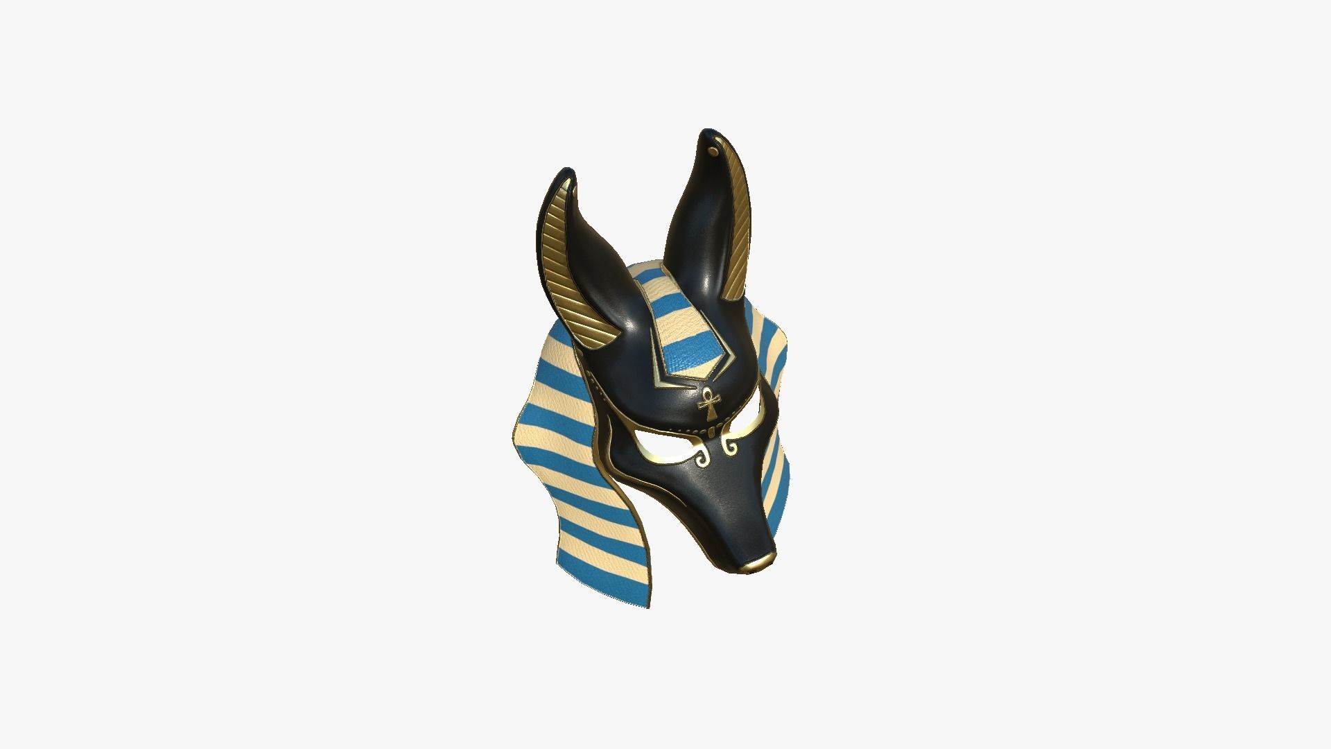 3D model Anubis Mask A07 - Egyptian Gods Character Clothing VR / AR ...