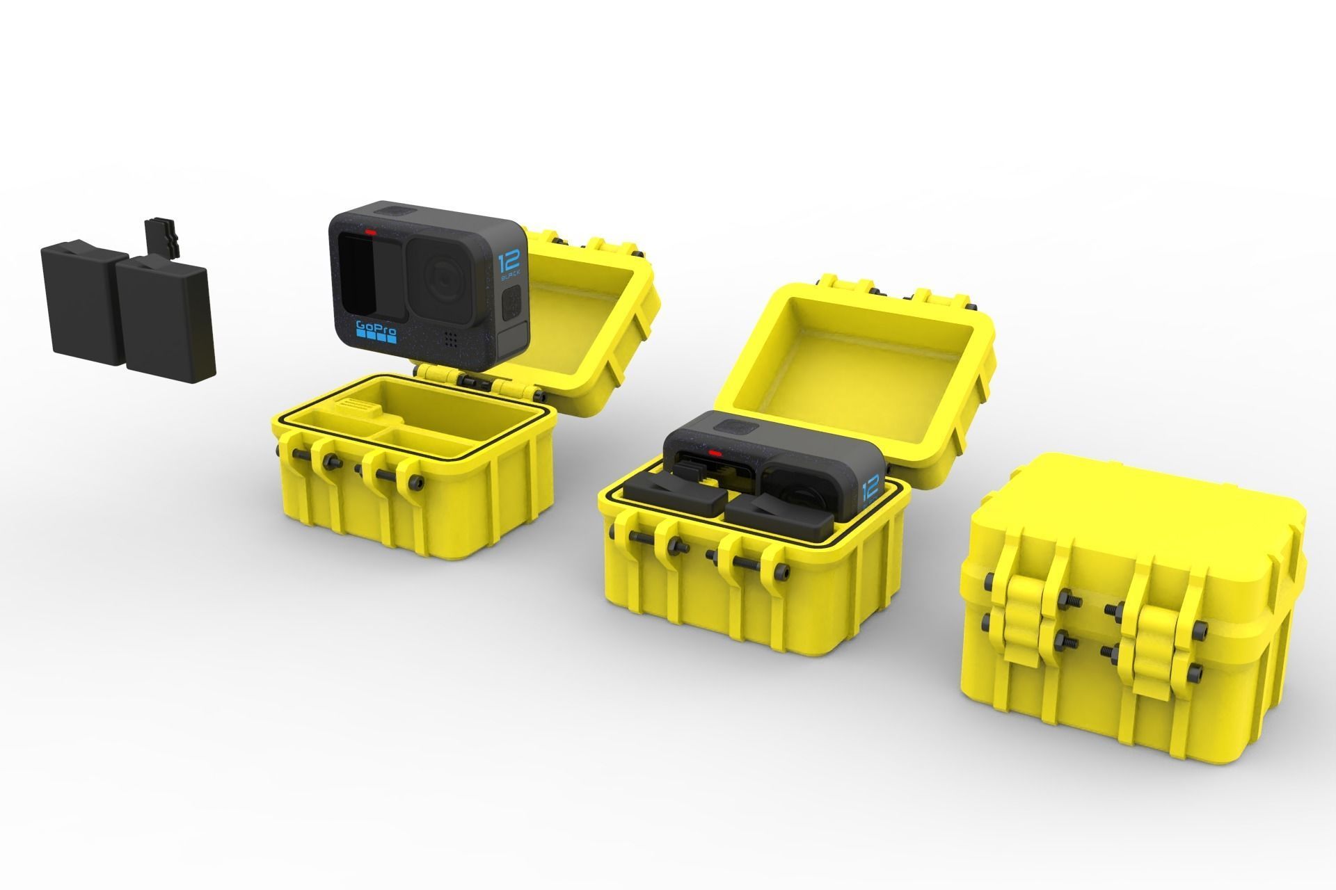 Gopro Rugged Case 3D Print 3D model 3D printable | CGTrader
