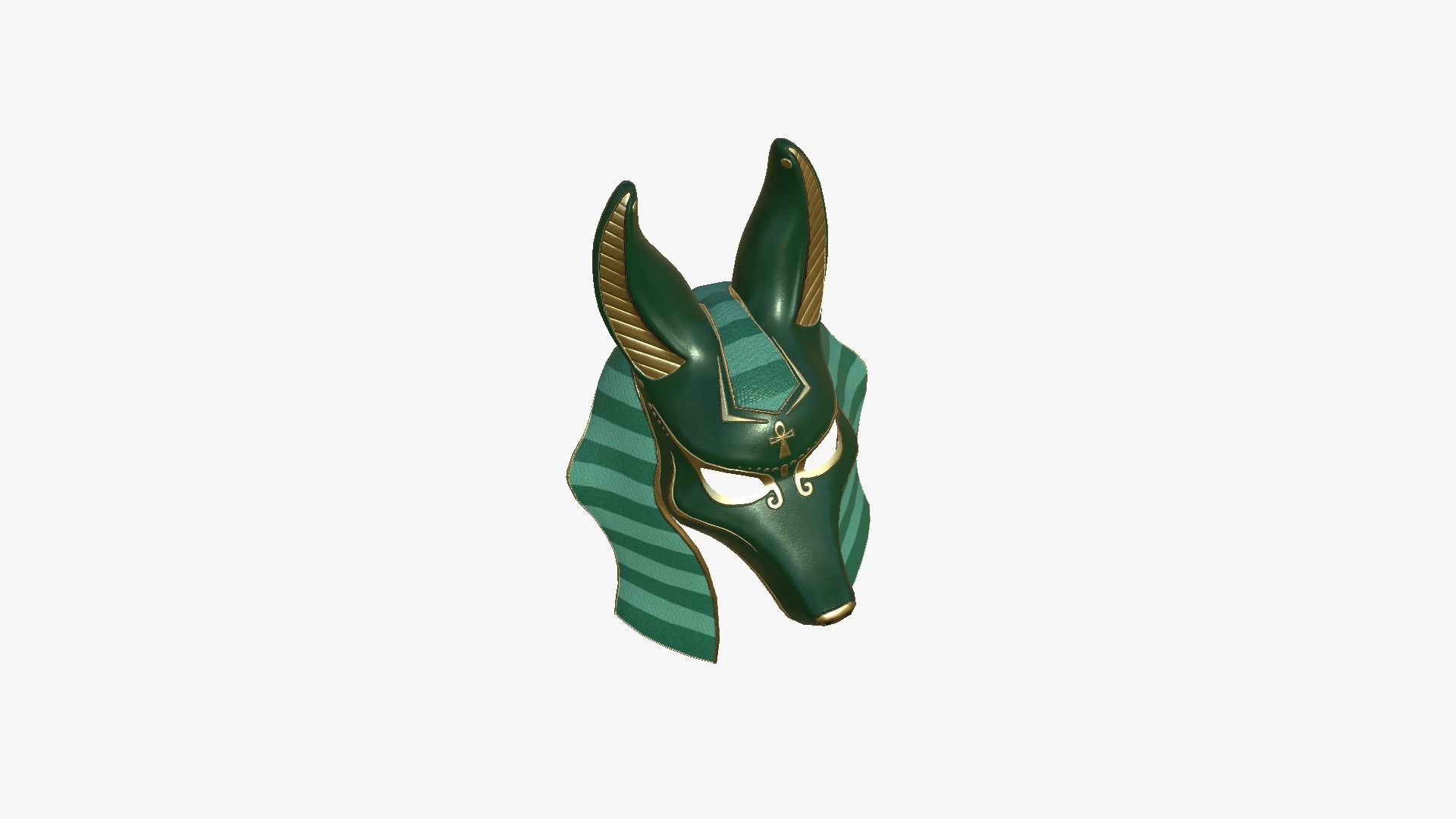 3D model Anubis Mask A09 - Egyptian Gods Character Clothing VR / AR ...