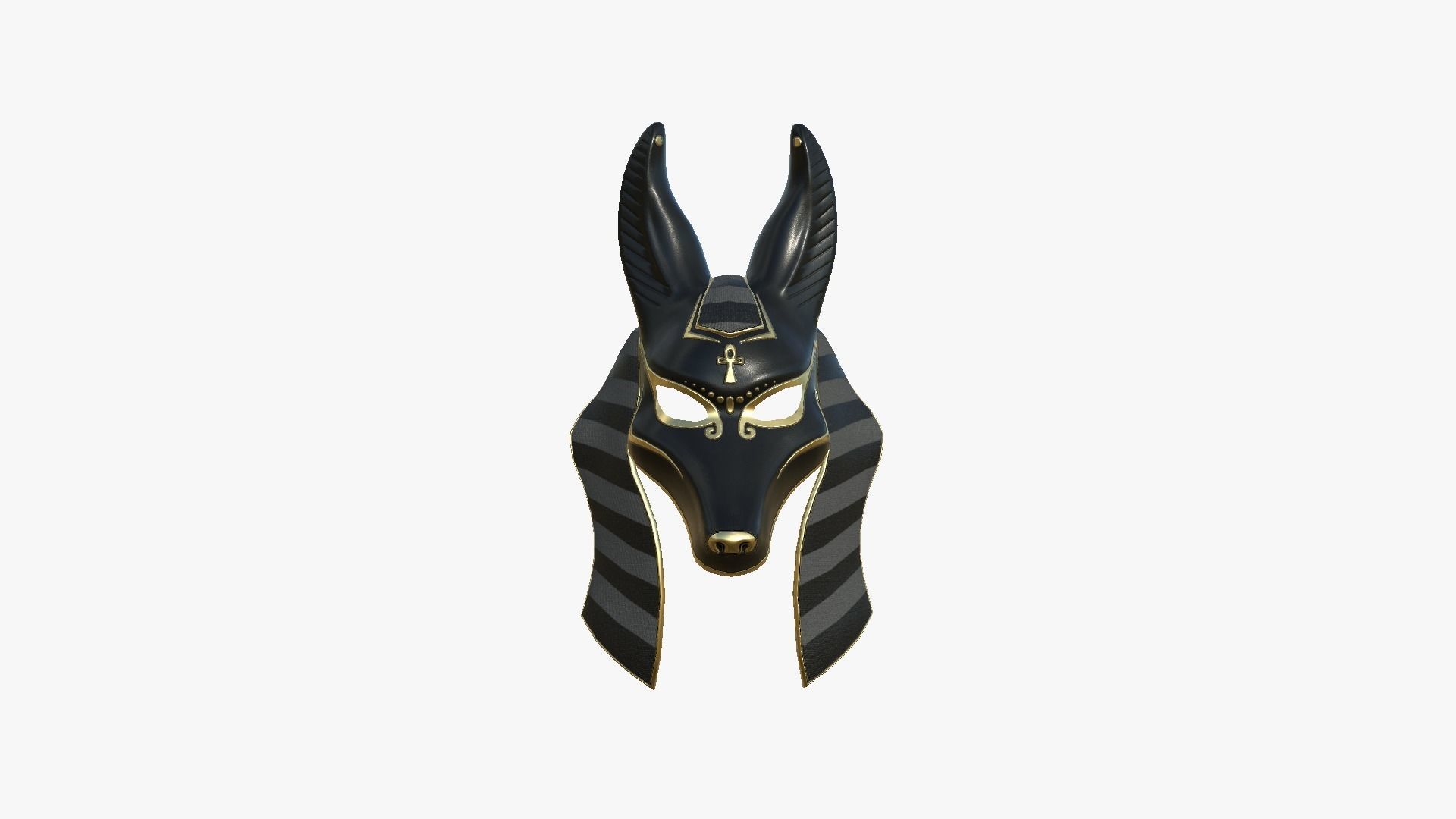 3D model Anubis Mask A10 - Egyptian Gods Character Clothing VR / AR ...