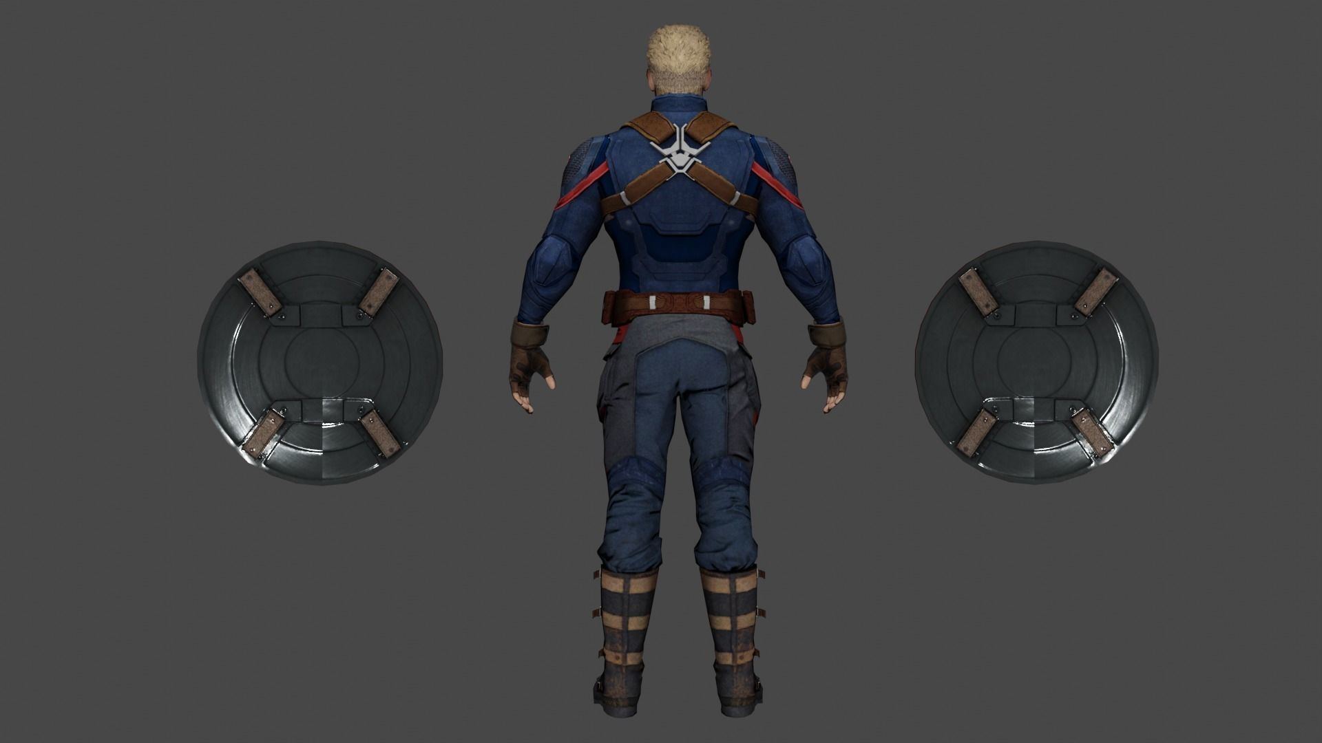 3D model Captain America VR / AR / low-poly | CGTrader