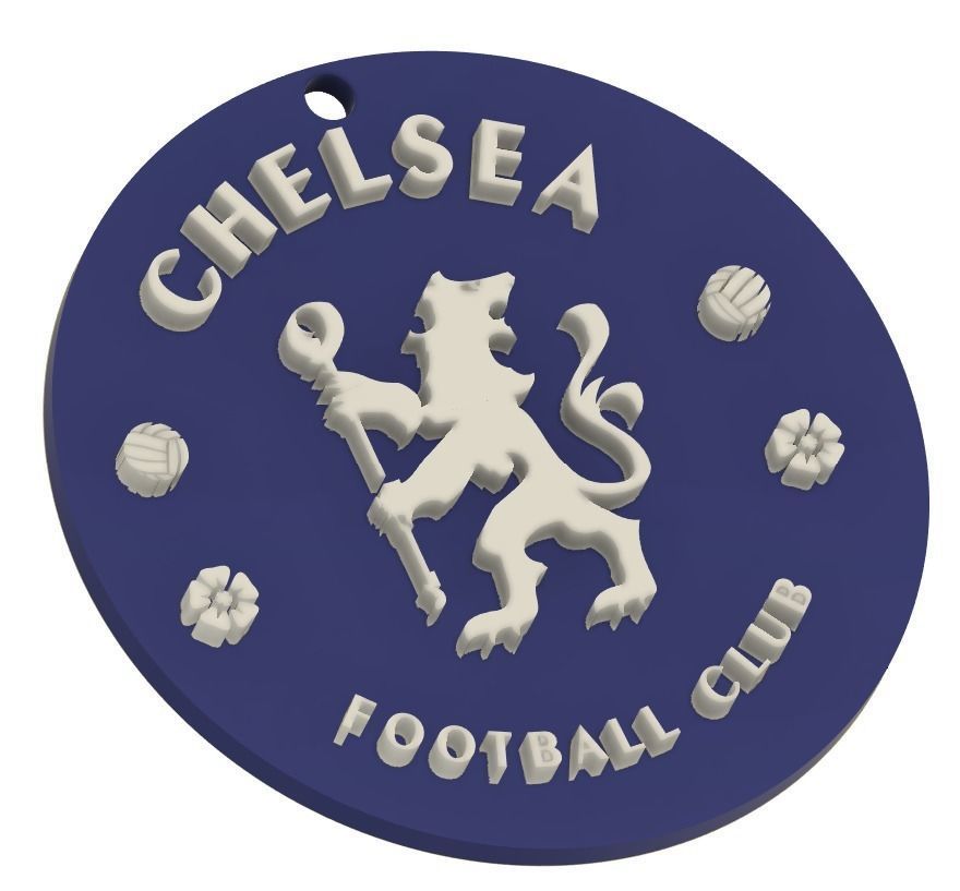 Chelsea 3d Printable Key chain 3D model 3D printable | CGTrader