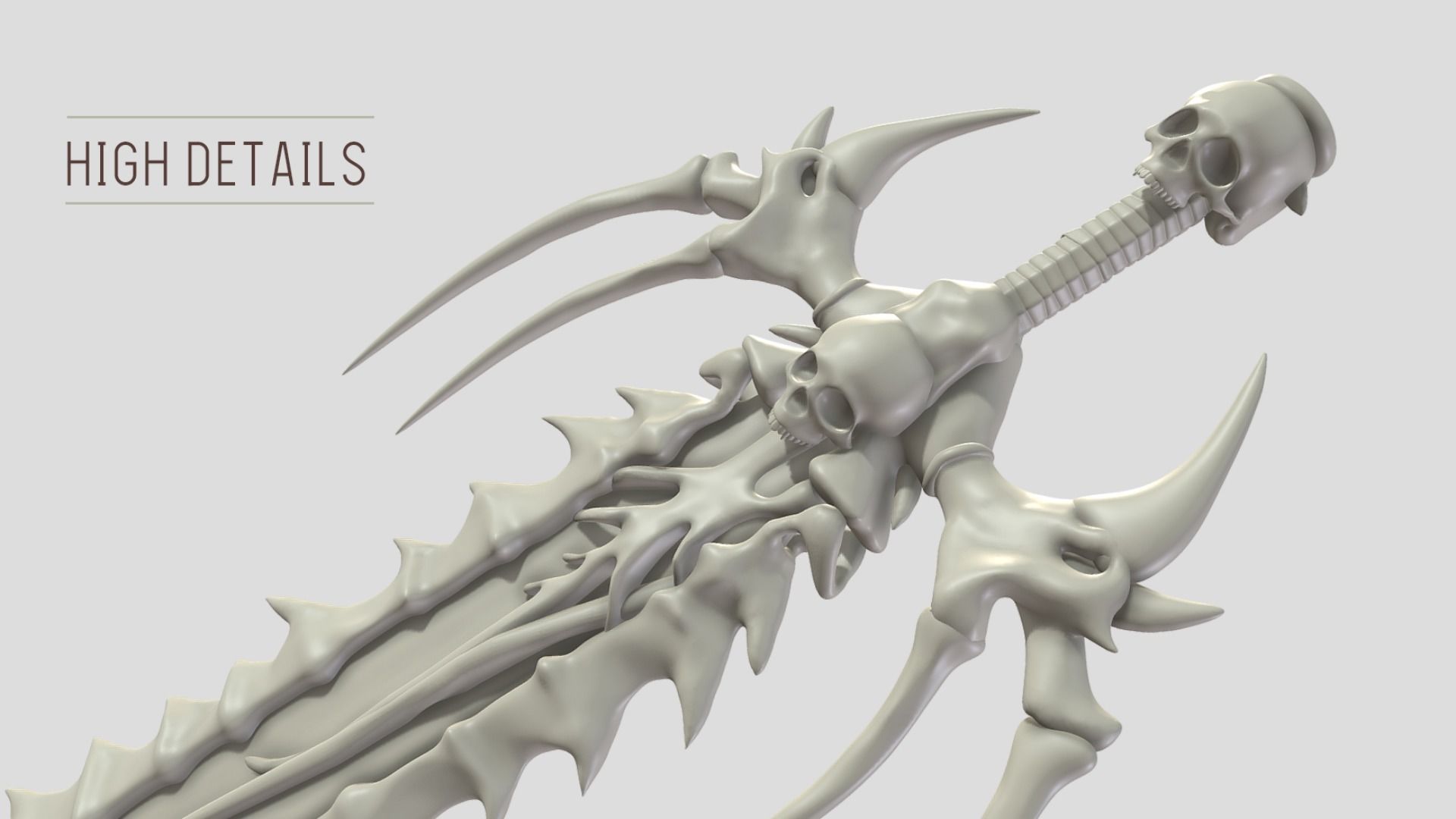 Bone Sword 3D Model - Perfect for Cosplay and Props 3D model 3D ...