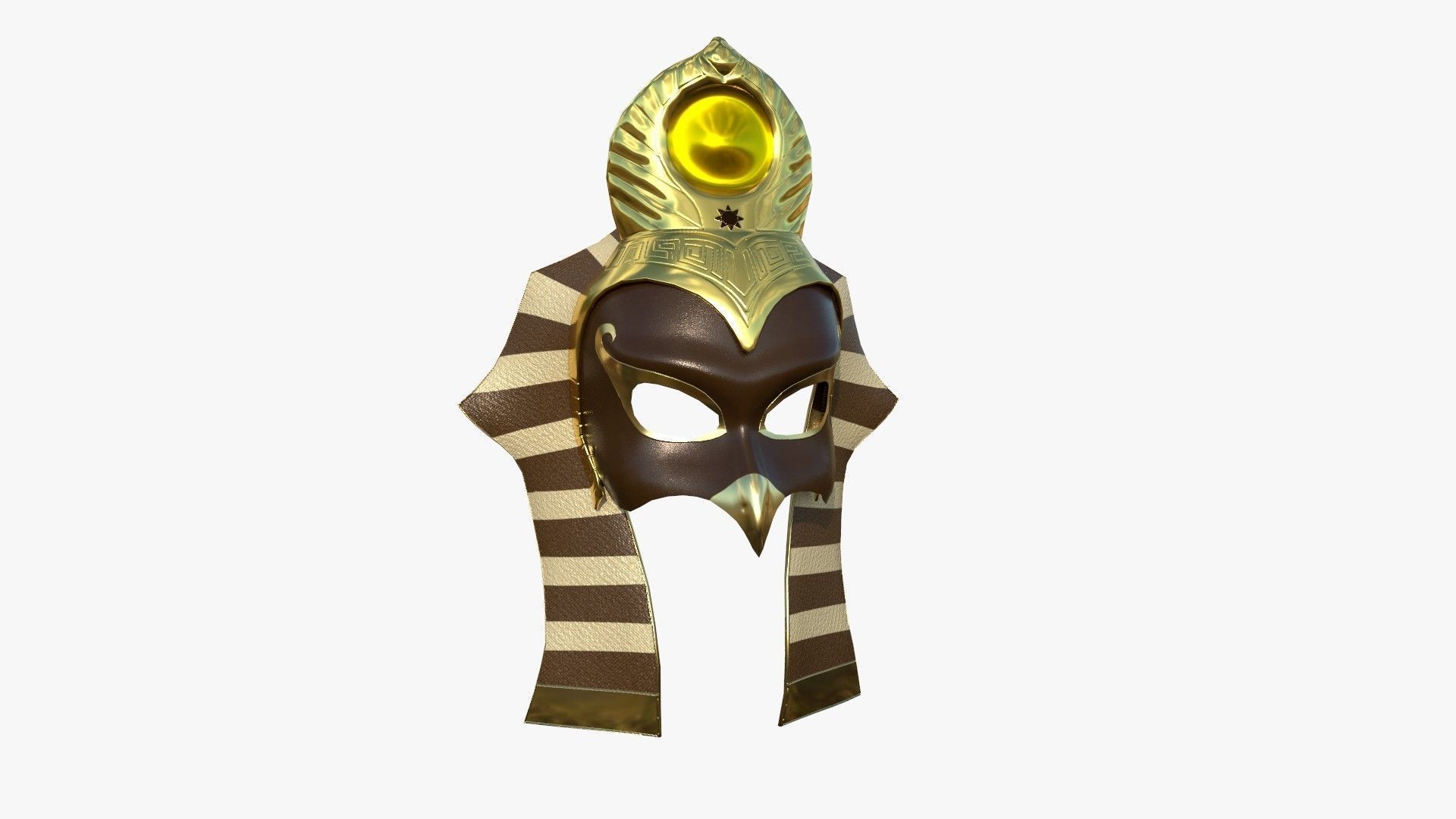 3D model Ra Mask A06 - Egyptian Gods Character Clothing VR / AR / low ...