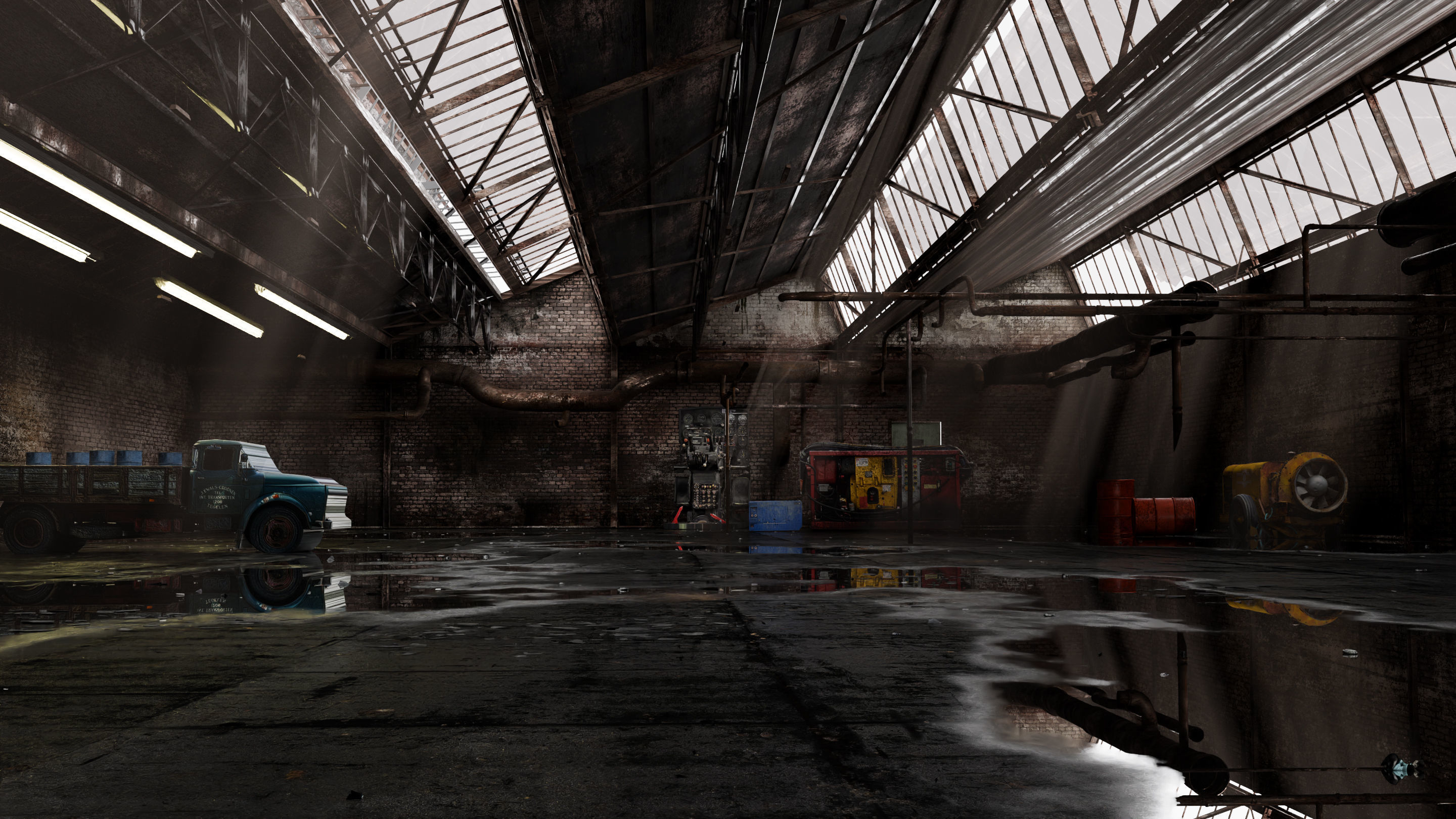 3D model Warehouse Detailed Blender File Textured and Volumetric Lights ...