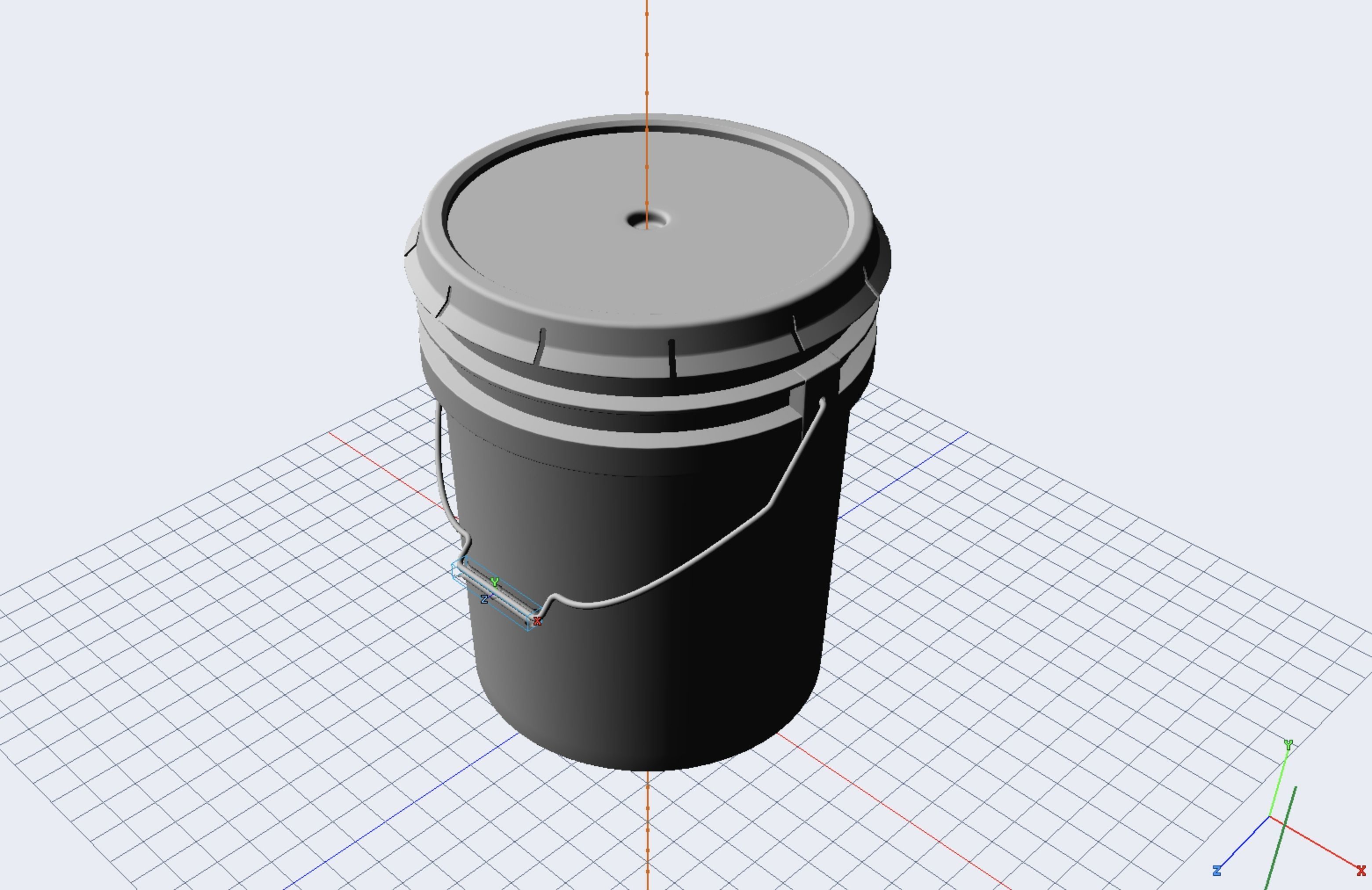 Five gallon industrial bucket 3D model | CGTrader