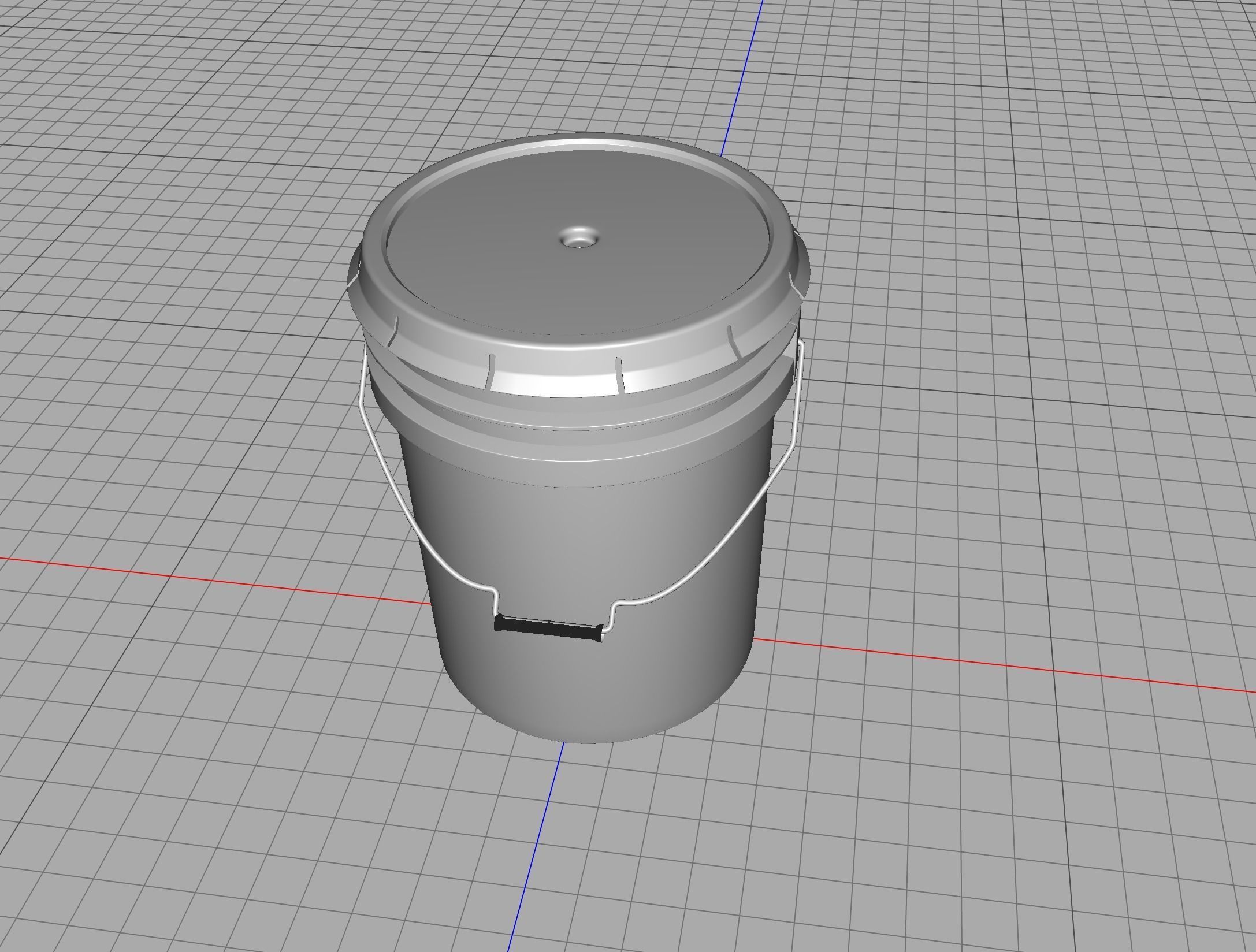 Five gallon industrial bucket 3D model | CGTrader