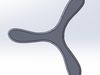 3wings boomerang 3D model 3D printable | CGTrader