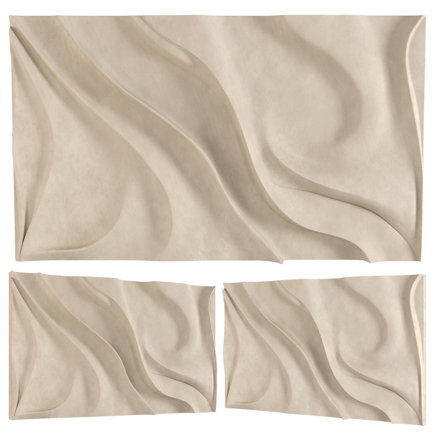 Minimalist Textured Wall Decor 3D model | CGTrader