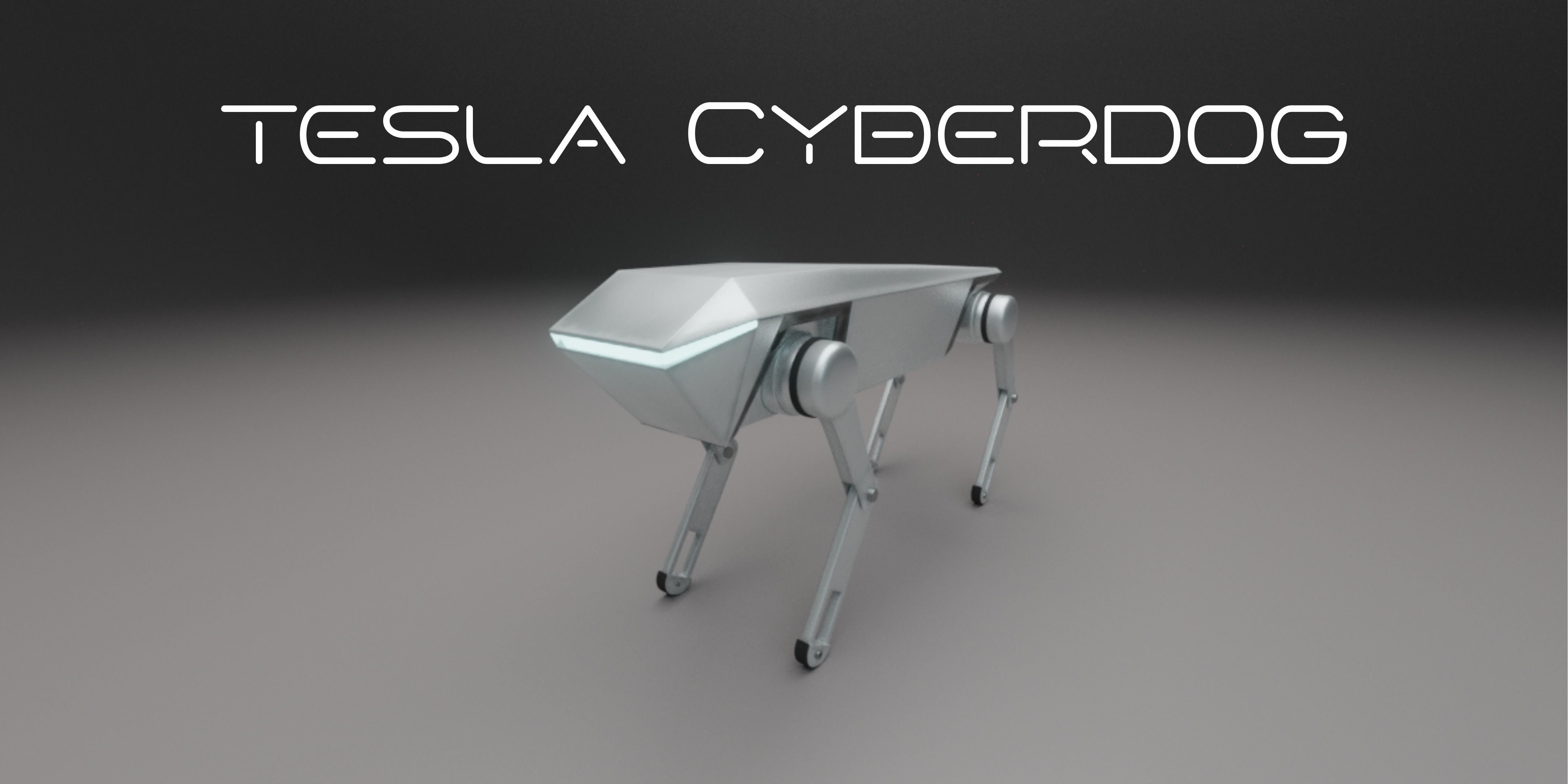 Tesla Cyber Dog - Rigged 3D model rigged | CGTrader