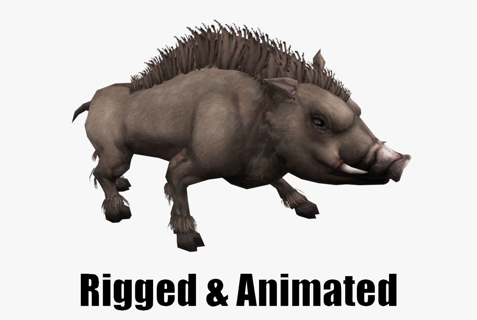 3D model animated boar VR / AR / low-poly | CGTrader