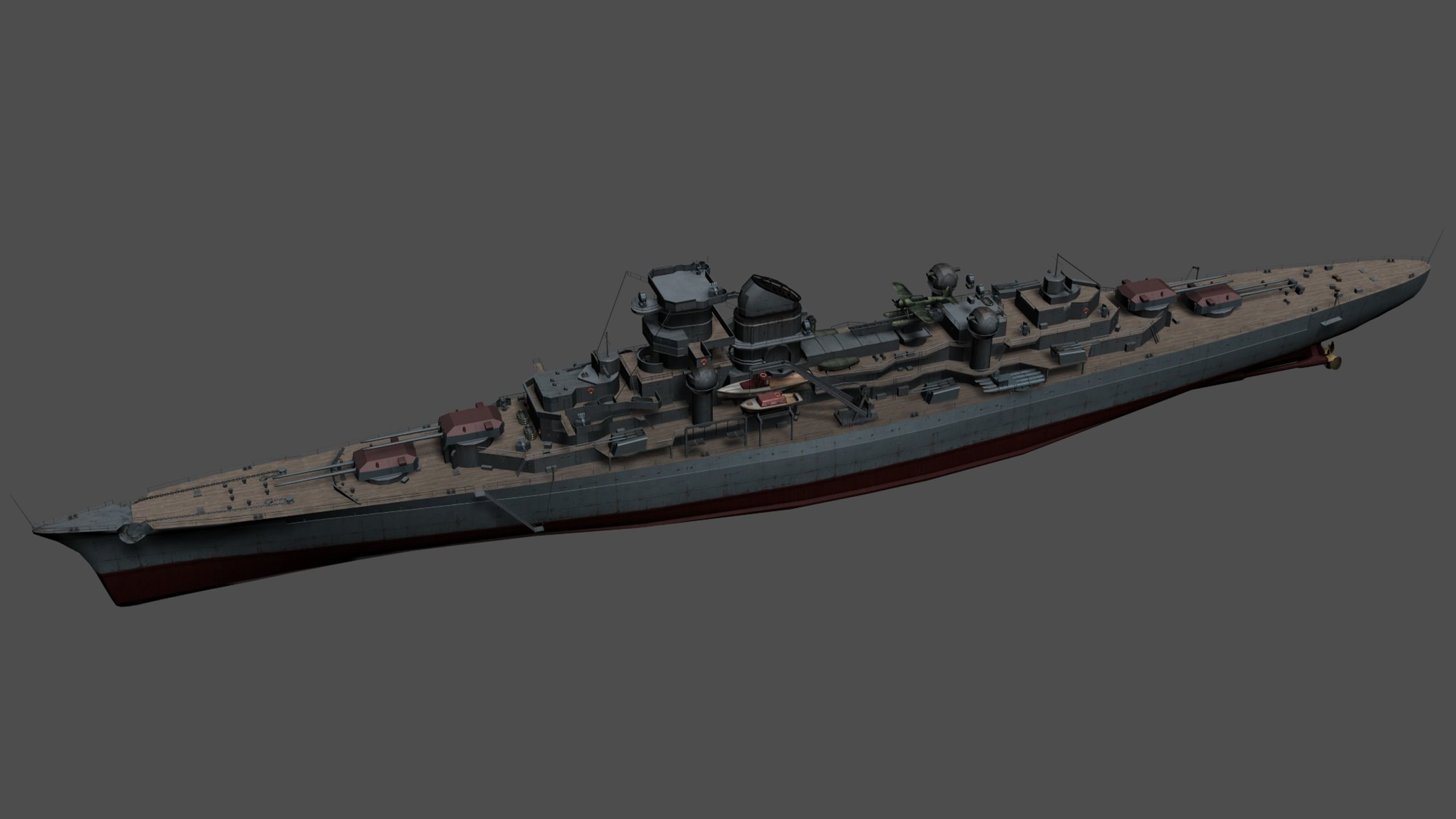 3D model Admiral Hipper Heavy Cruiser VR / AR / low-poly | CGTrader
