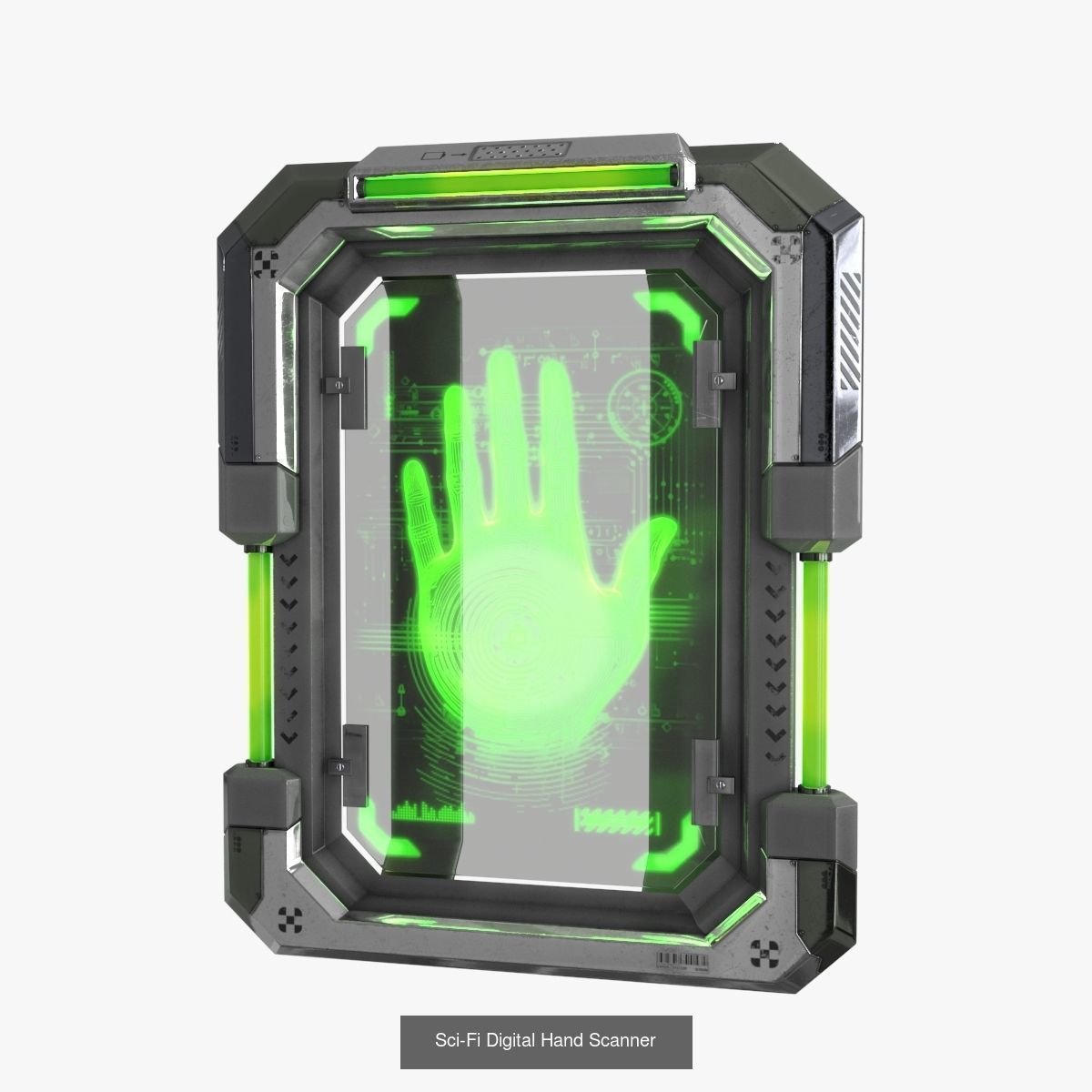 Sci-Fi Digital Hand Scanner Collection VR / AR / low-poly | CGTrader