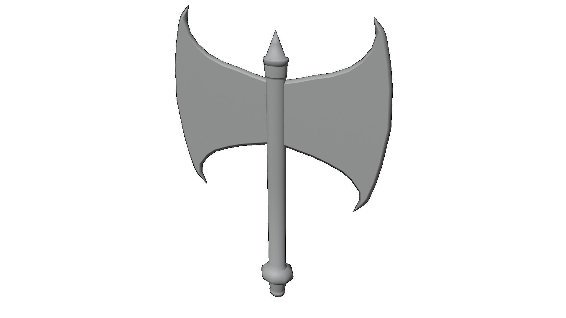 3D model Medieval Double-Edged Axe VR / AR / low-poly | CGTrader