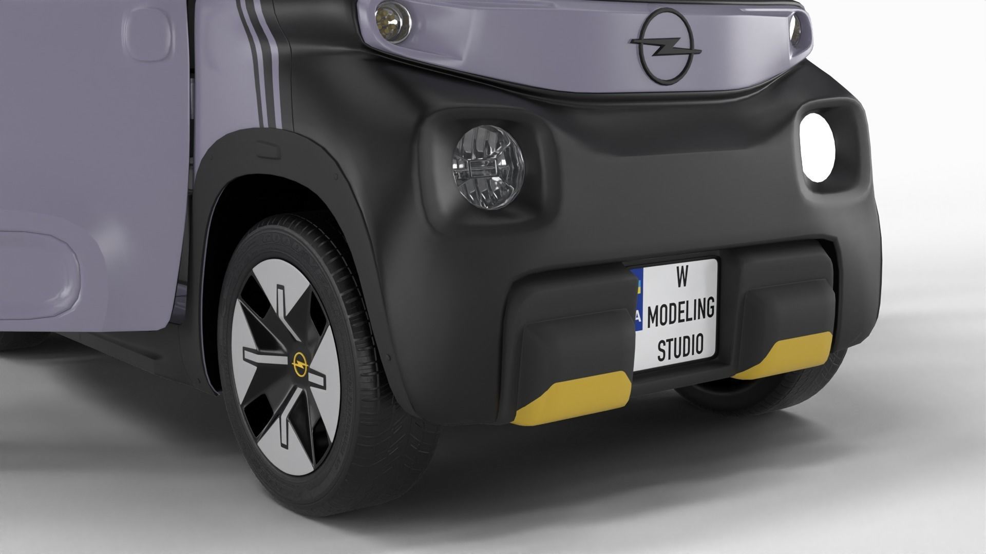 Opel Rock-e 2020 3d model HQ interior 3D model rigged | CGTrader