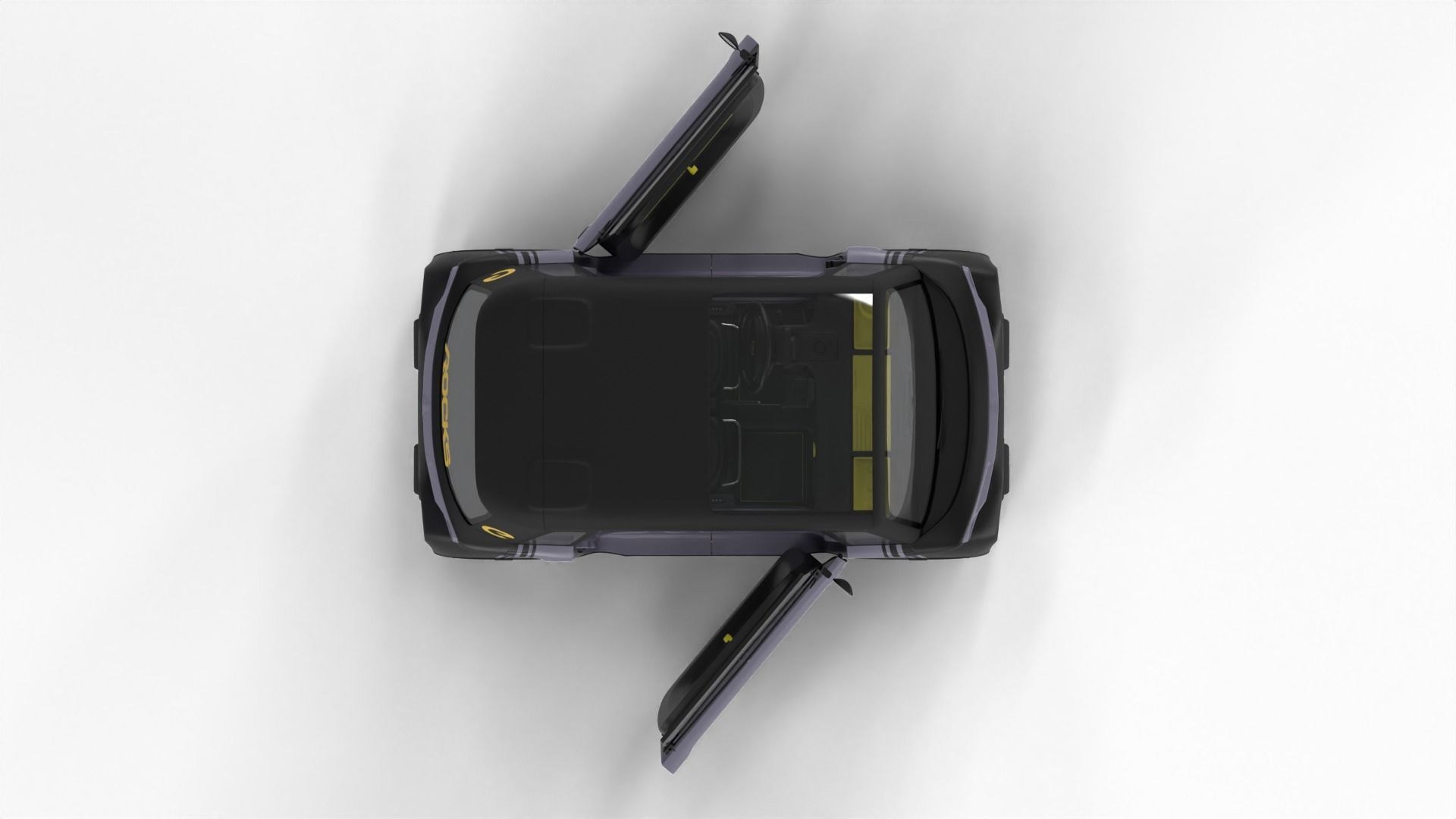 Opel Rock-e 2020 3d model HQ interior 3D model rigged | CGTrader