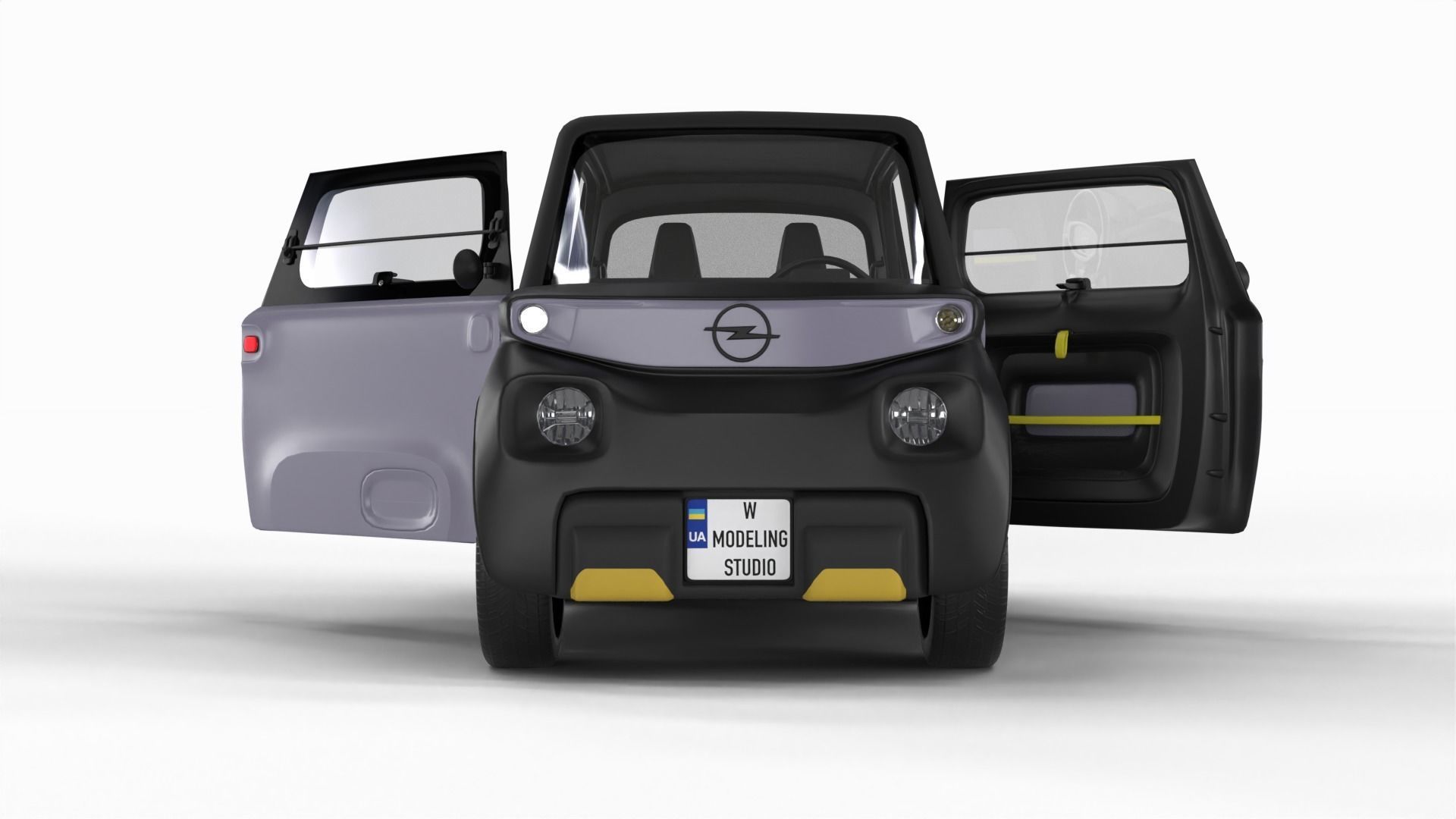 Opel Rock-e 2020 3d model HQ interior 3D model rigged | CGTrader