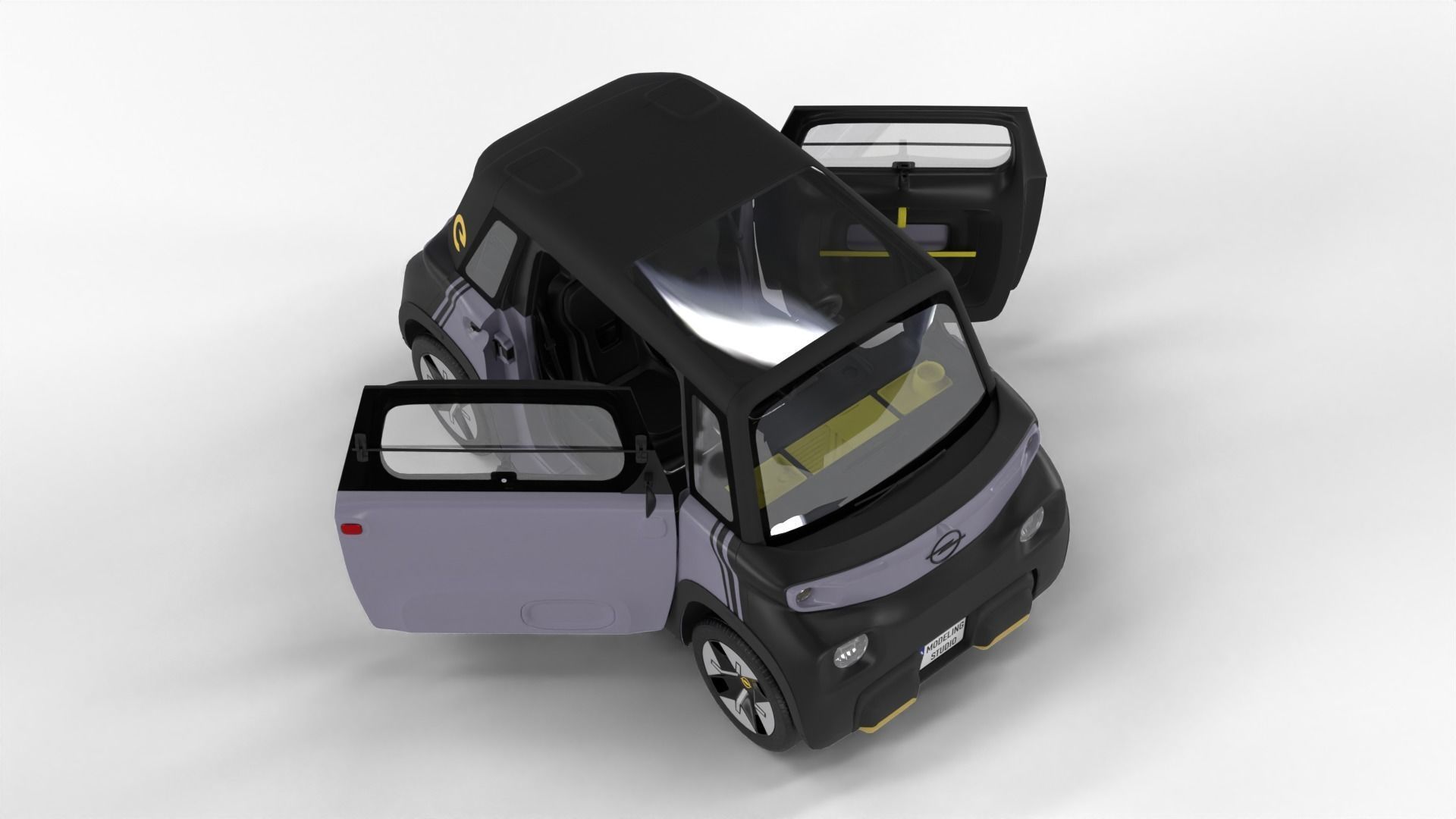 Opel Rock-e 2020 3d model HQ interior 3D model rigged | CGTrader