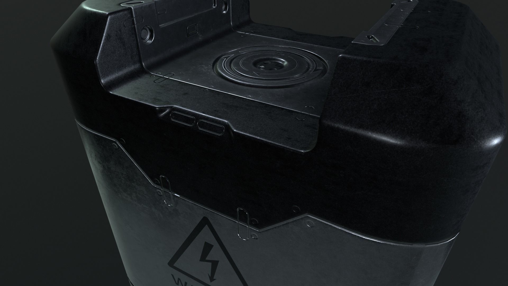 Futuristic Smart Power Cell Box Game Ready Props sci-fi free VR / AR ...