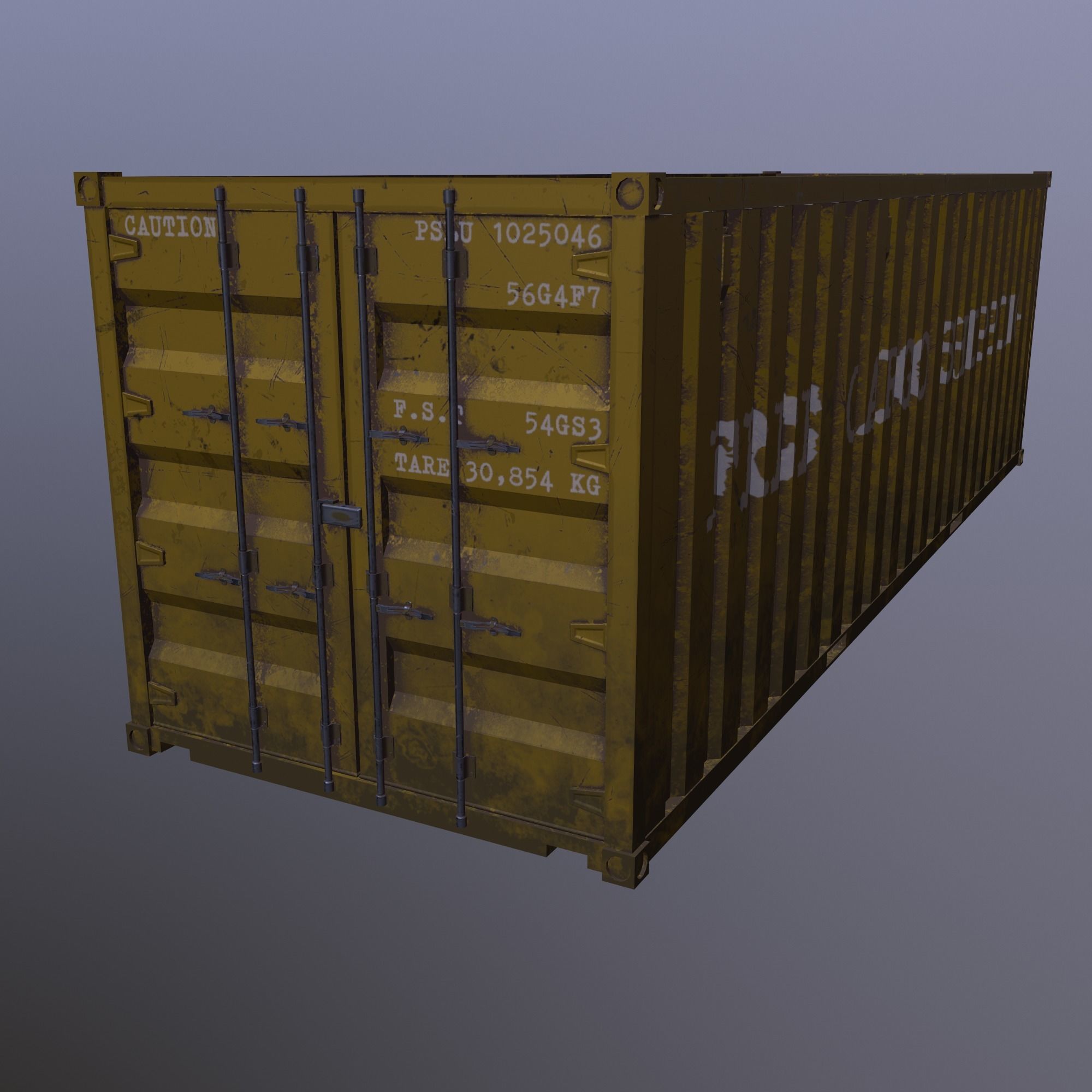 3D model Cargo container 01 var 4 VR / AR / low-poly | CGTrader
