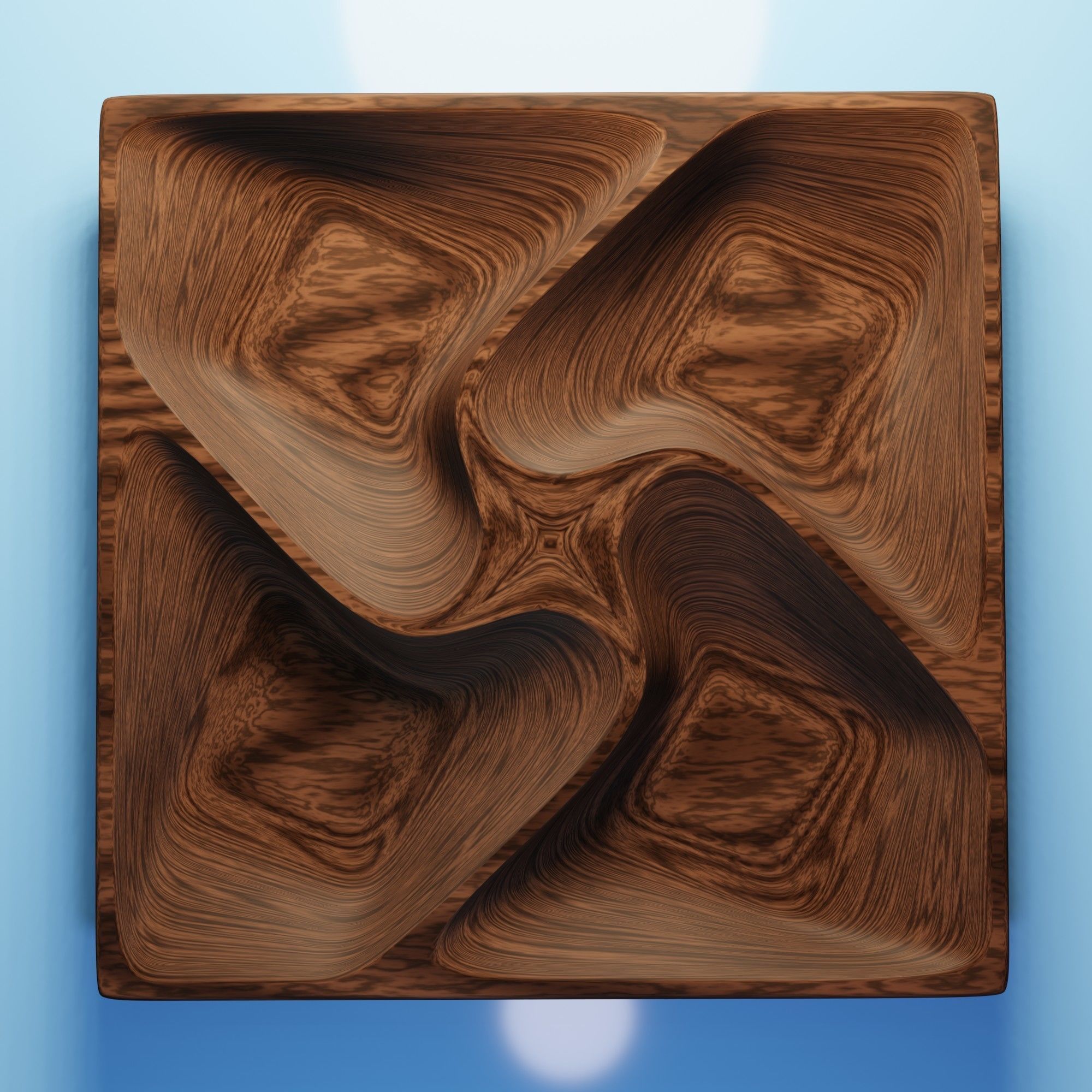 3D MODEL STL FILE SERVING TRAY-1 FOR CNC ENGRAVING MACHINE 3D model 3D ...