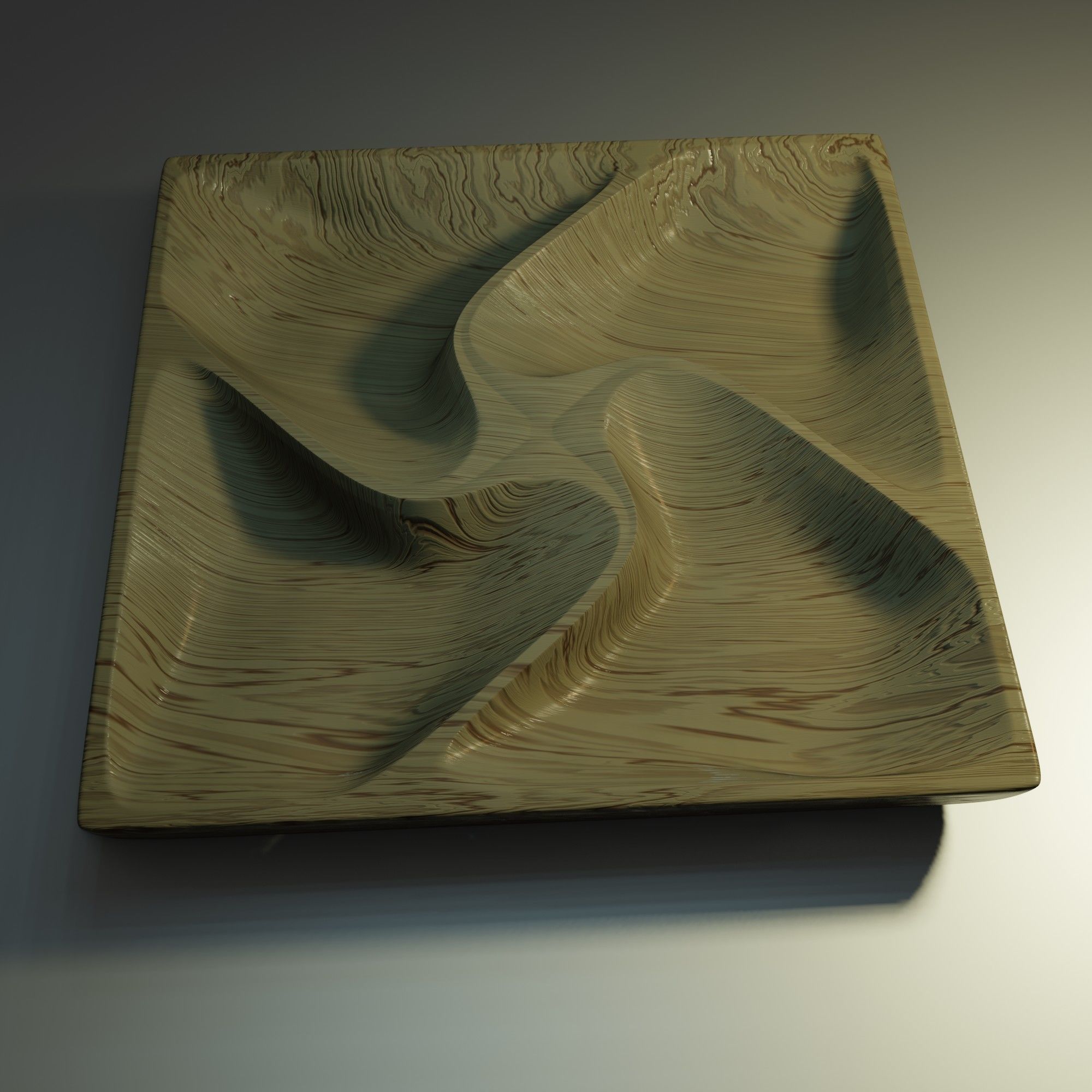 3D MODEL STL FILE SERVING TRAY-1 FOR CNC ENGRAVING MACHINE 3D model 3D ...