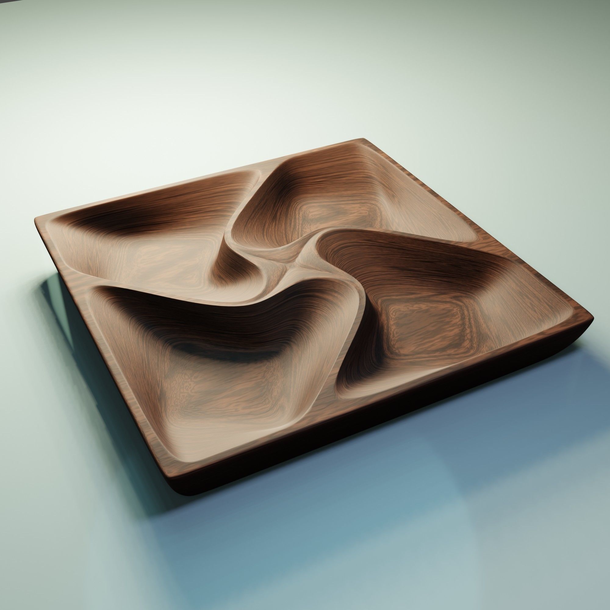 3D MODEL STL FILE SERVING TRAY-1 FOR CNC ENGRAVING MACHINE 3D model 3D printable | CGTrader